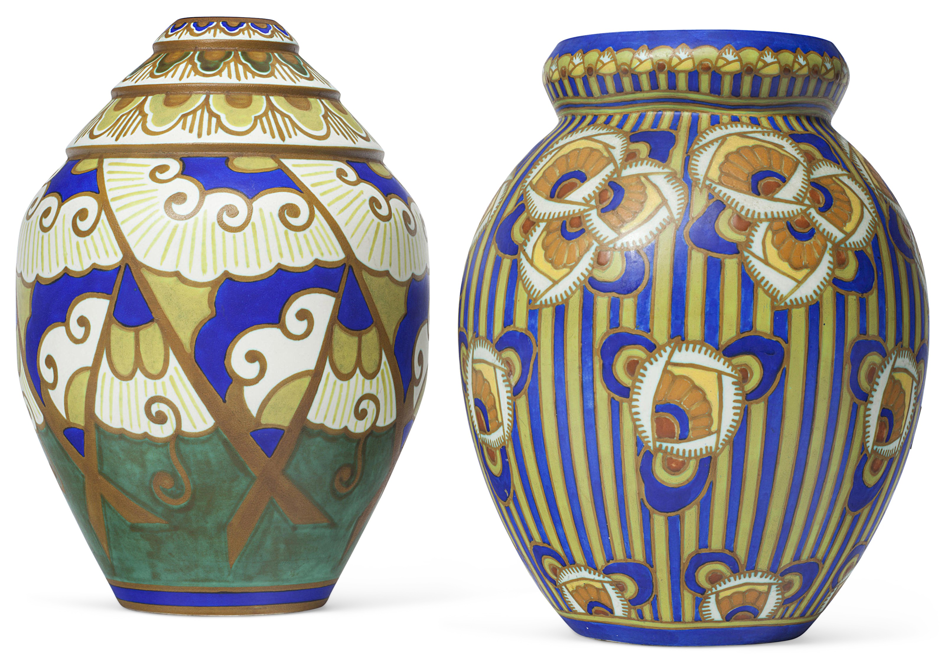 BOCH FRERES KERAMIS, TWO VASES, FIRST HALF 20TH CENTURY | Christie’s
