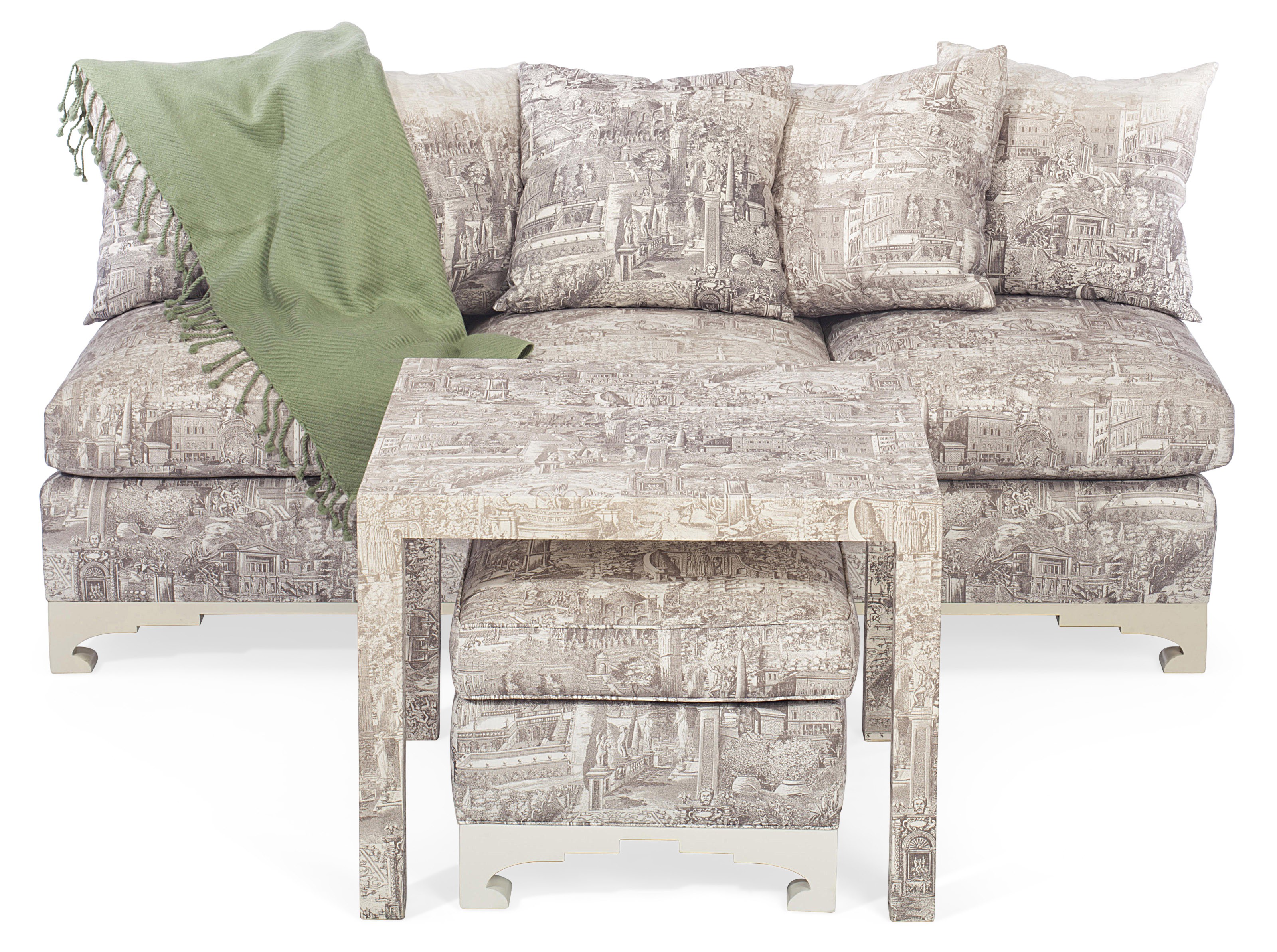 A SUITE OF UPHOLSTERED TOILE FURNITURE, MODERN | Christie’s