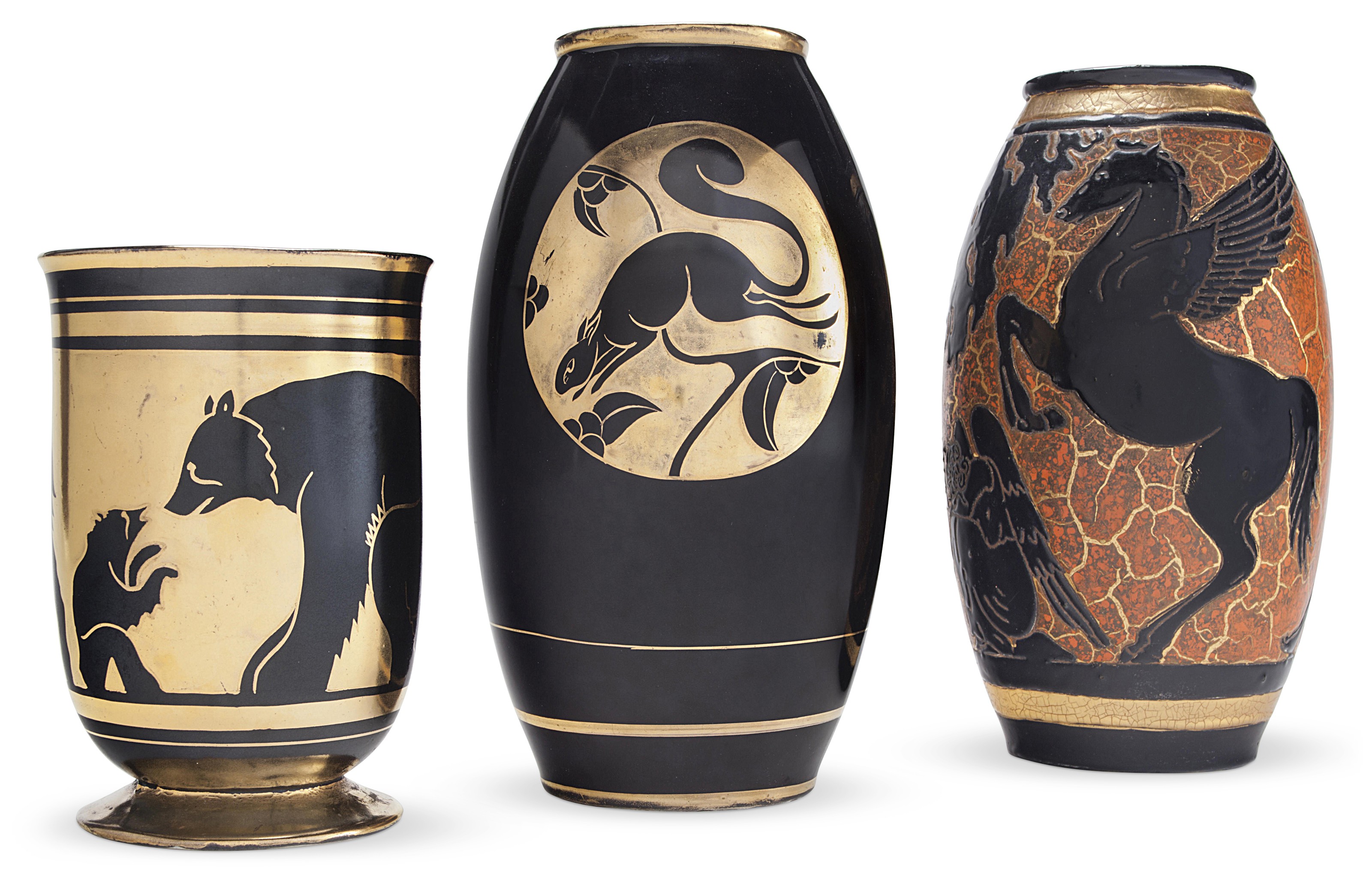 BOCH FRERES KERAMIS, TWO VASES, FIRST HALF 20TH CENTURY | Christie’s