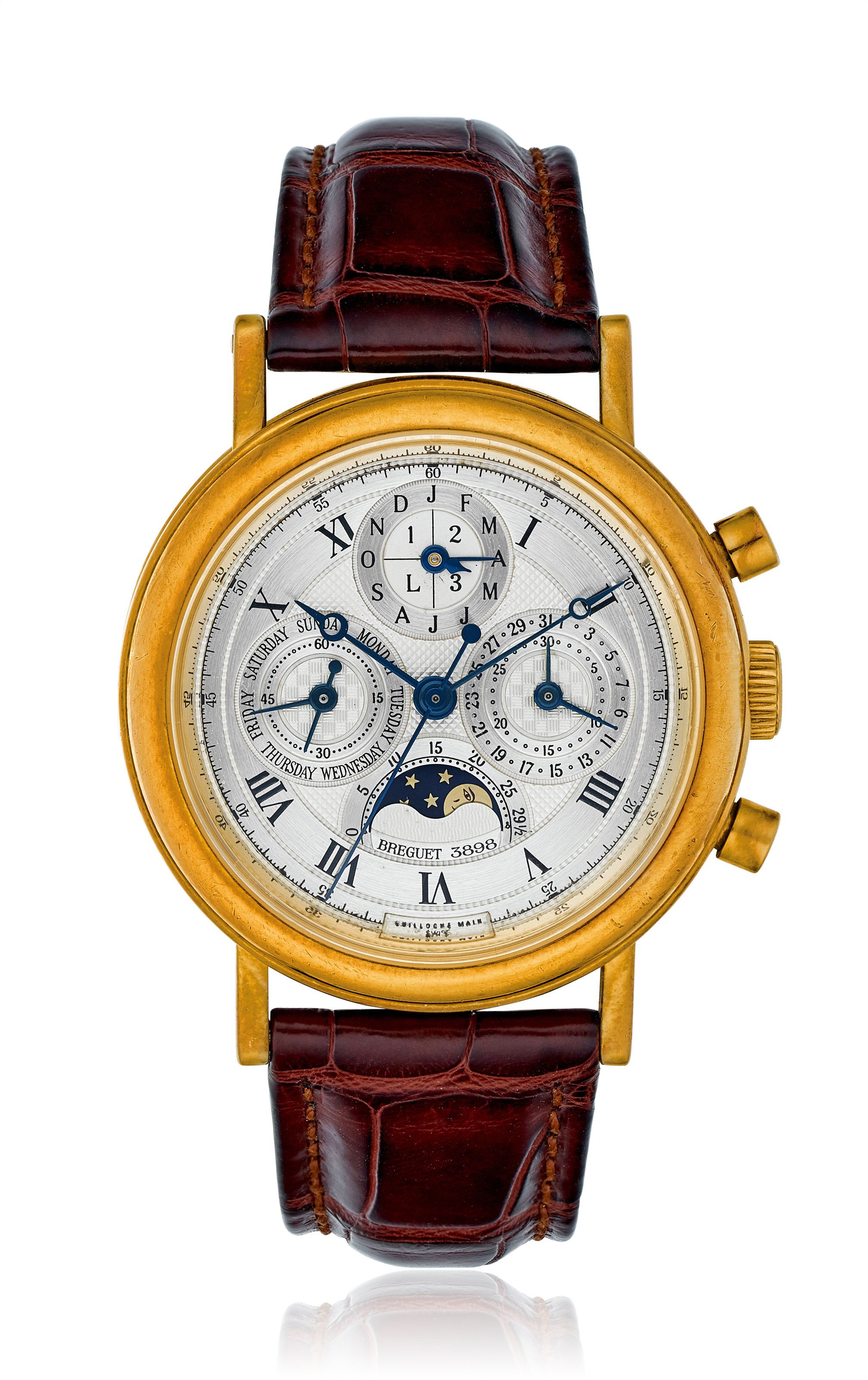 BREGUET, PERPETUAL CALENDAR CHRONOGRAPH WITH MOON PHASE, REF. 3617 ...