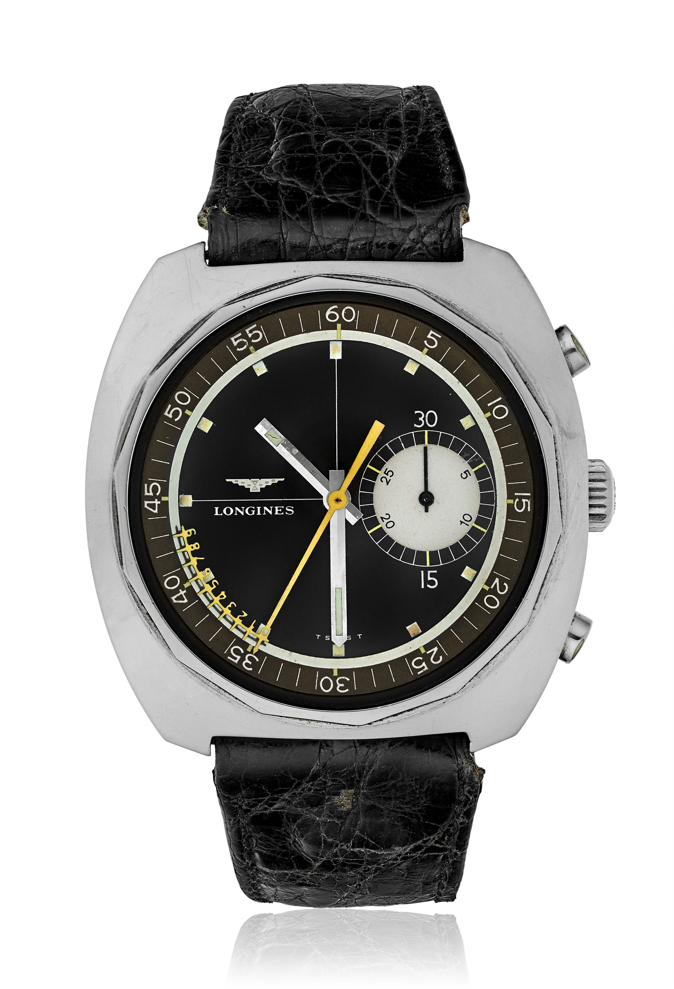 LONGINES, "NONIUS" CUSHION SHAPED CHRONOGRAPH, REF. 8225-2, | Christie’s