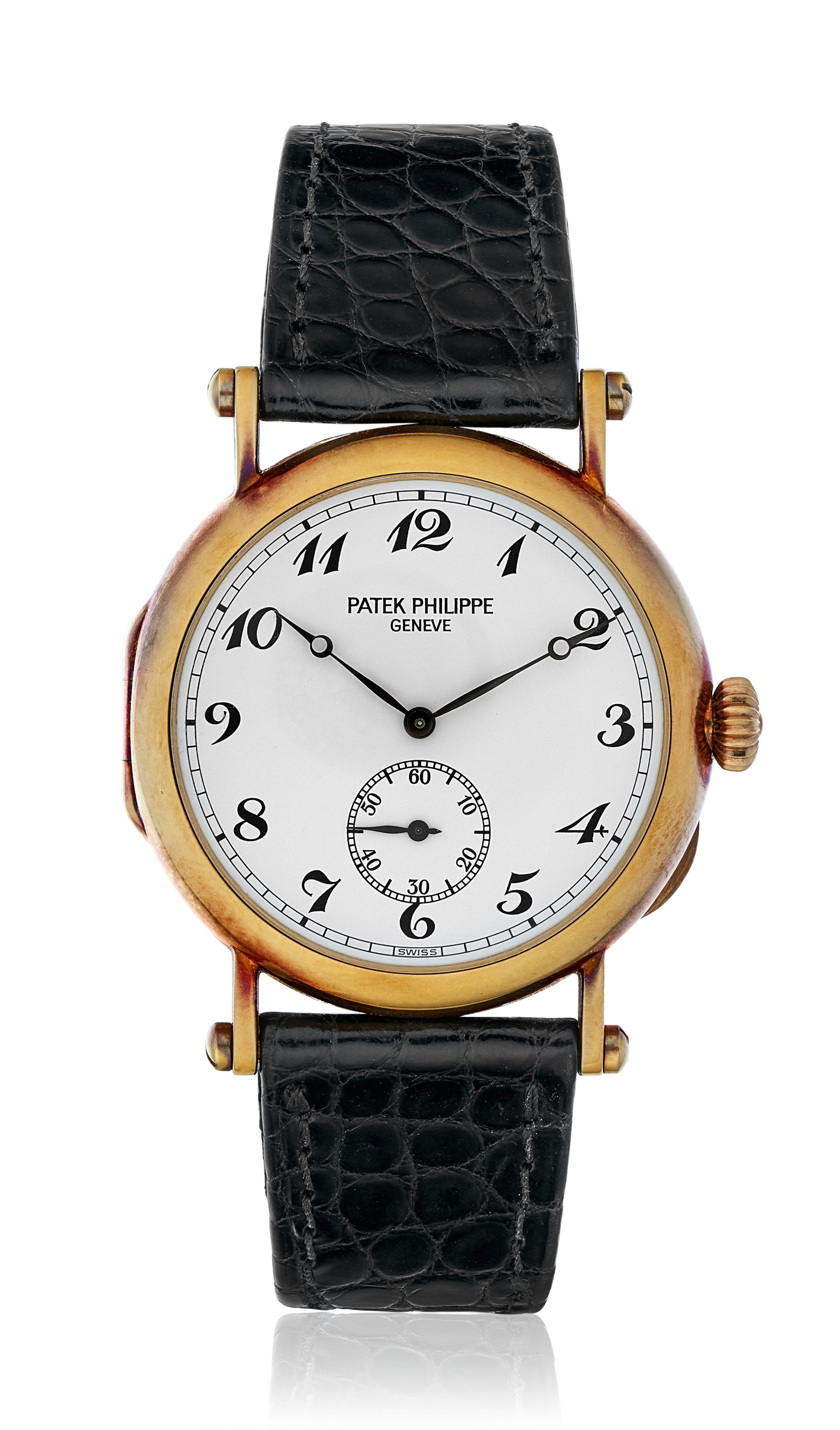 PATEK PHILIPPE, 150TH ANNIVERSARY OFFICER'S CASE BACK, REF. 3960J ...