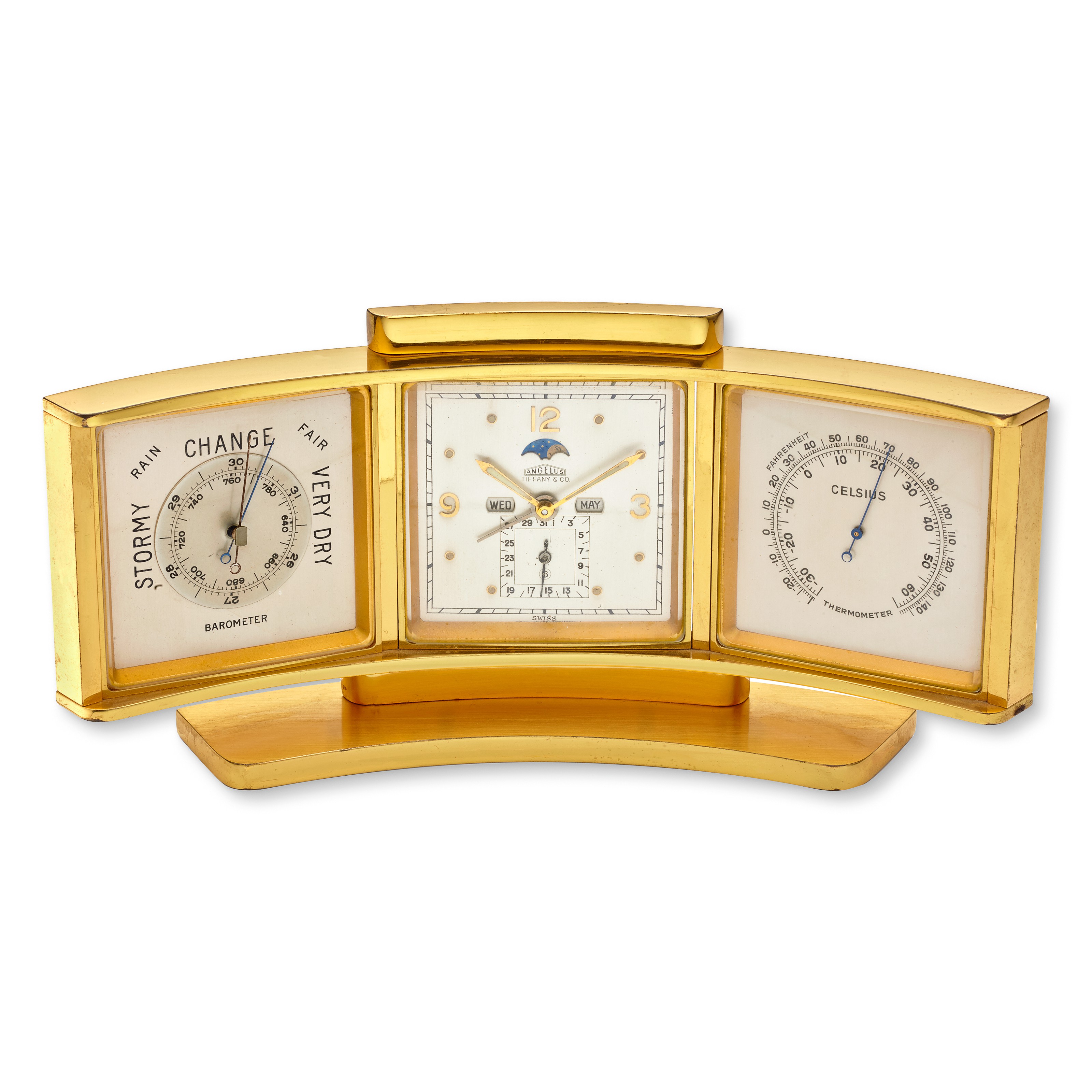 ANGELUS, ALARM CLOCK AND WEATHER STATION, RETAILED BY TIFFANY & CO ...