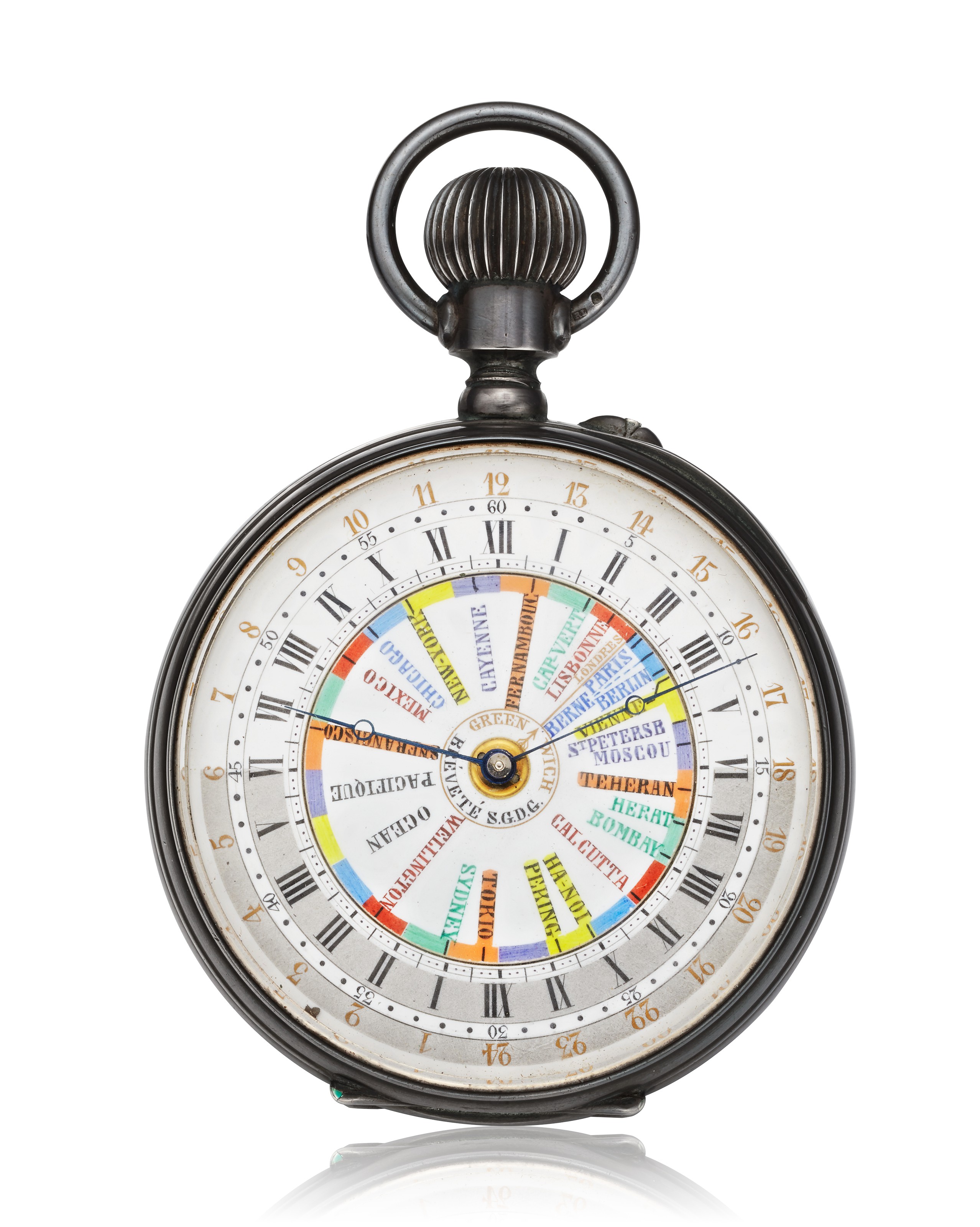 J.L. & A. BEGUELIN, DOUBLE DIAL WORLD TIME POCKET WATCH, | Christie’s