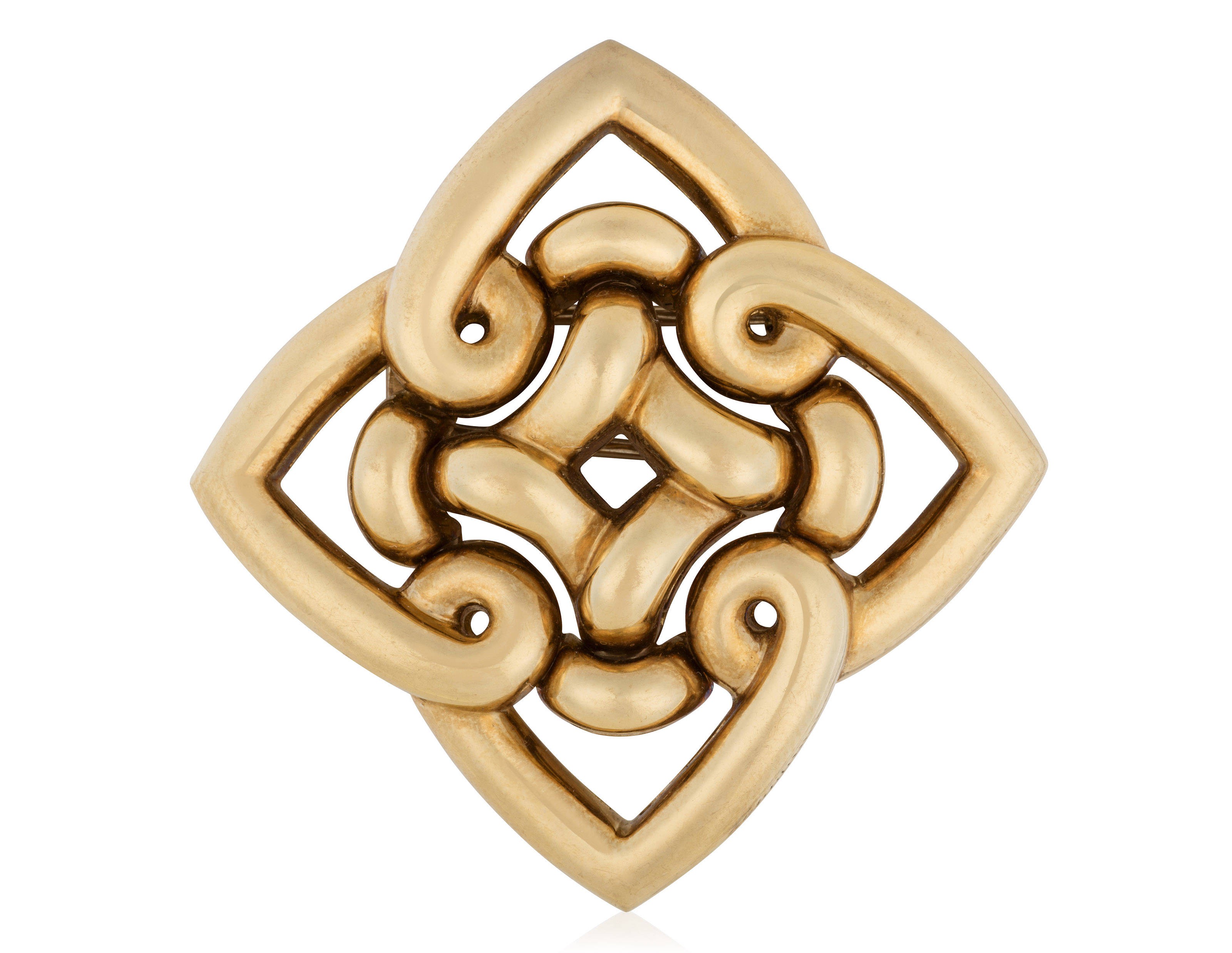 BULGARI SCULPTED GOLD BROOCH, | Christie’s