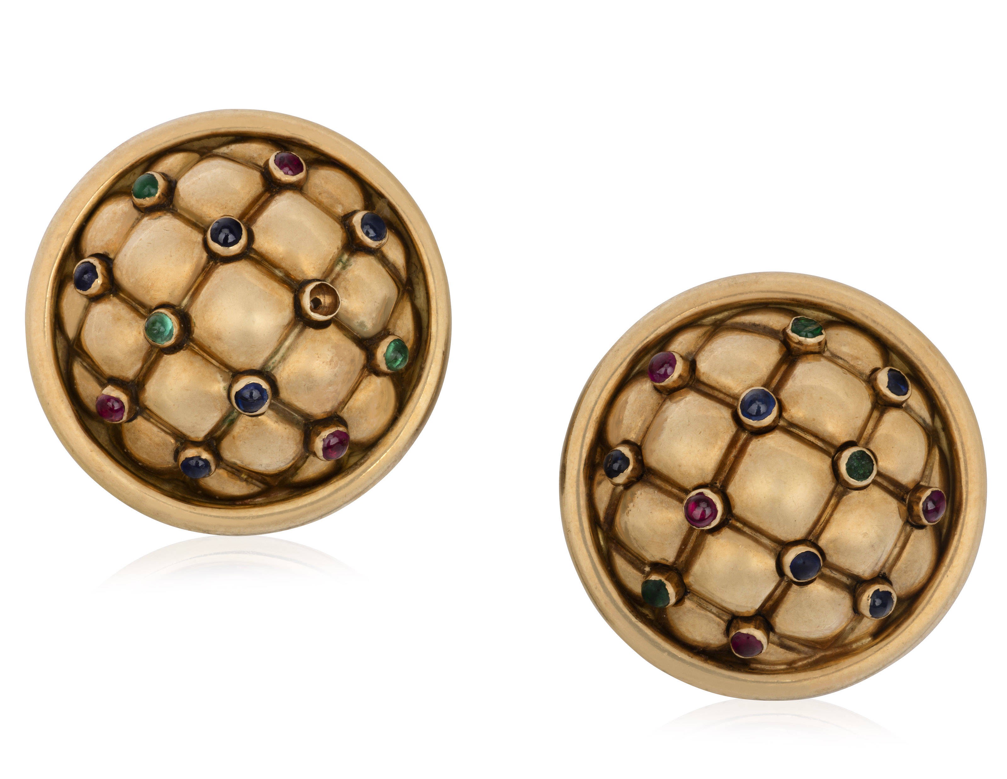 CHAUMET MULTI GEM AND GOLD EARRINGS, | Christie’s