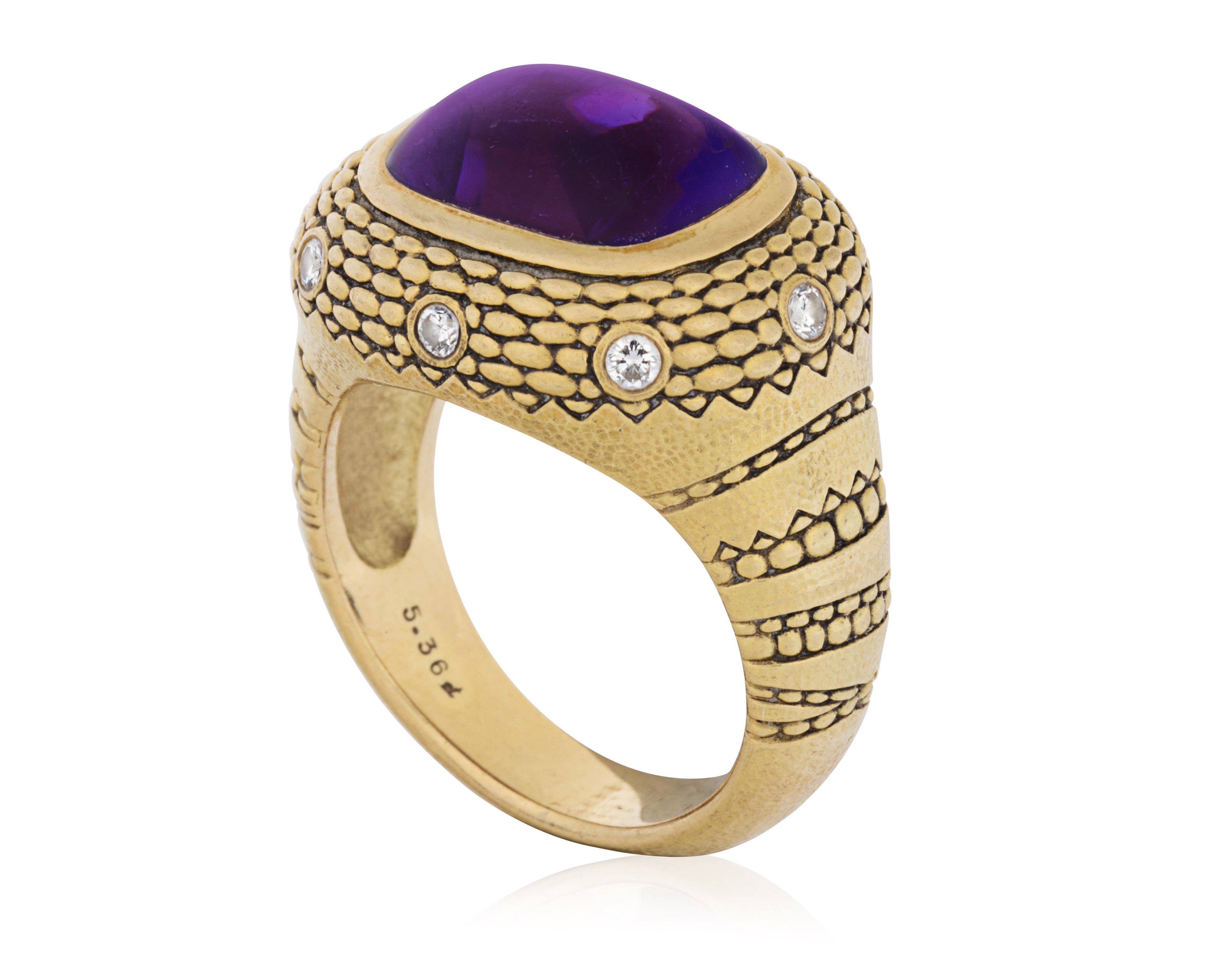 ALEX SEPKUS AMETHYST AND DIAMOND RING, | Christie’s