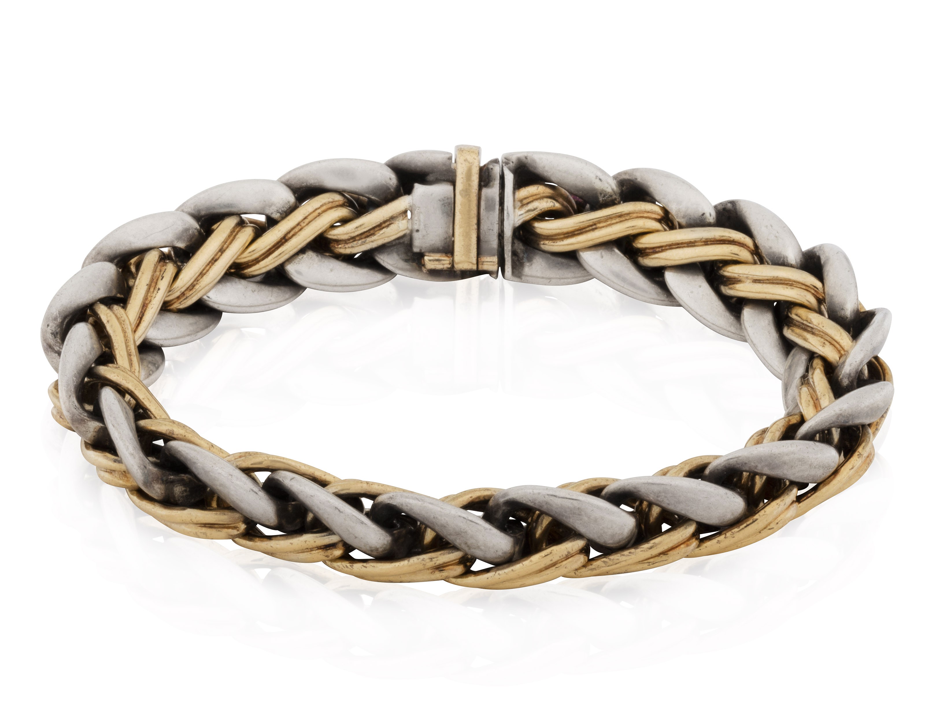 HERMÈS SILVER AND GOLD BRACELET, | Christie’s