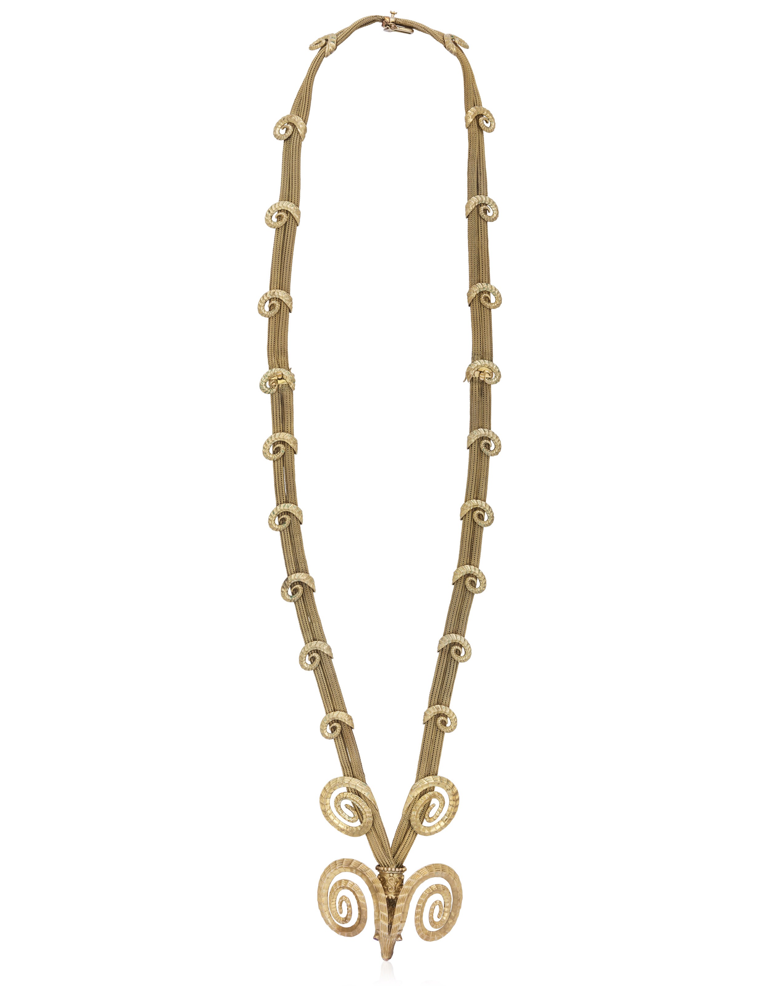 GOLD RAM NECKLACE, | Christie’s