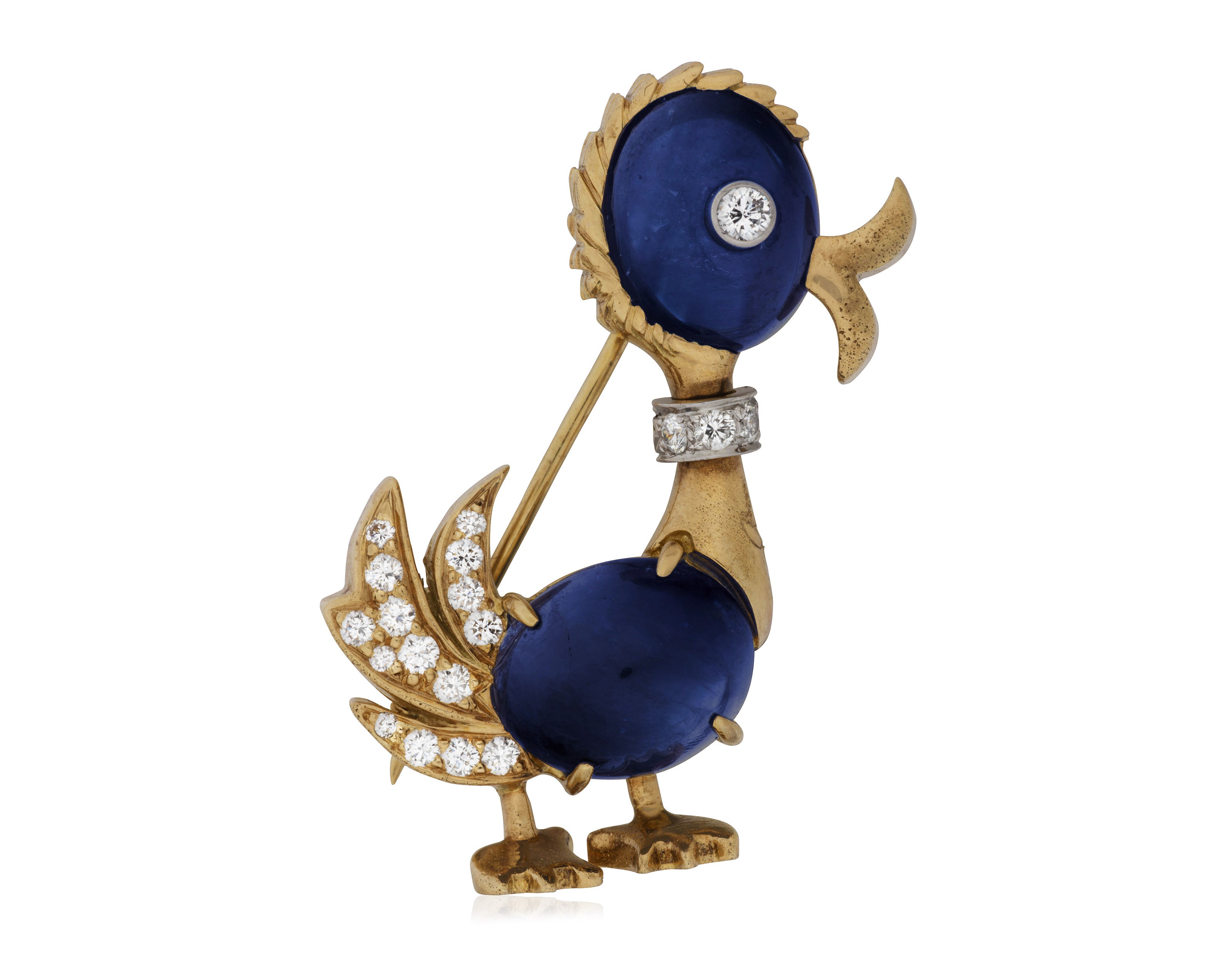 ALETTO BROTHERS SAPPHIRE AND DIAMOND DUCK BROOCH, | Christie’s