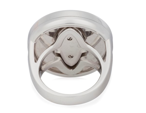 CARTIER 'PASHA' MOTHER-OF-PEARL AND DIAMOND RING, | Christie’s