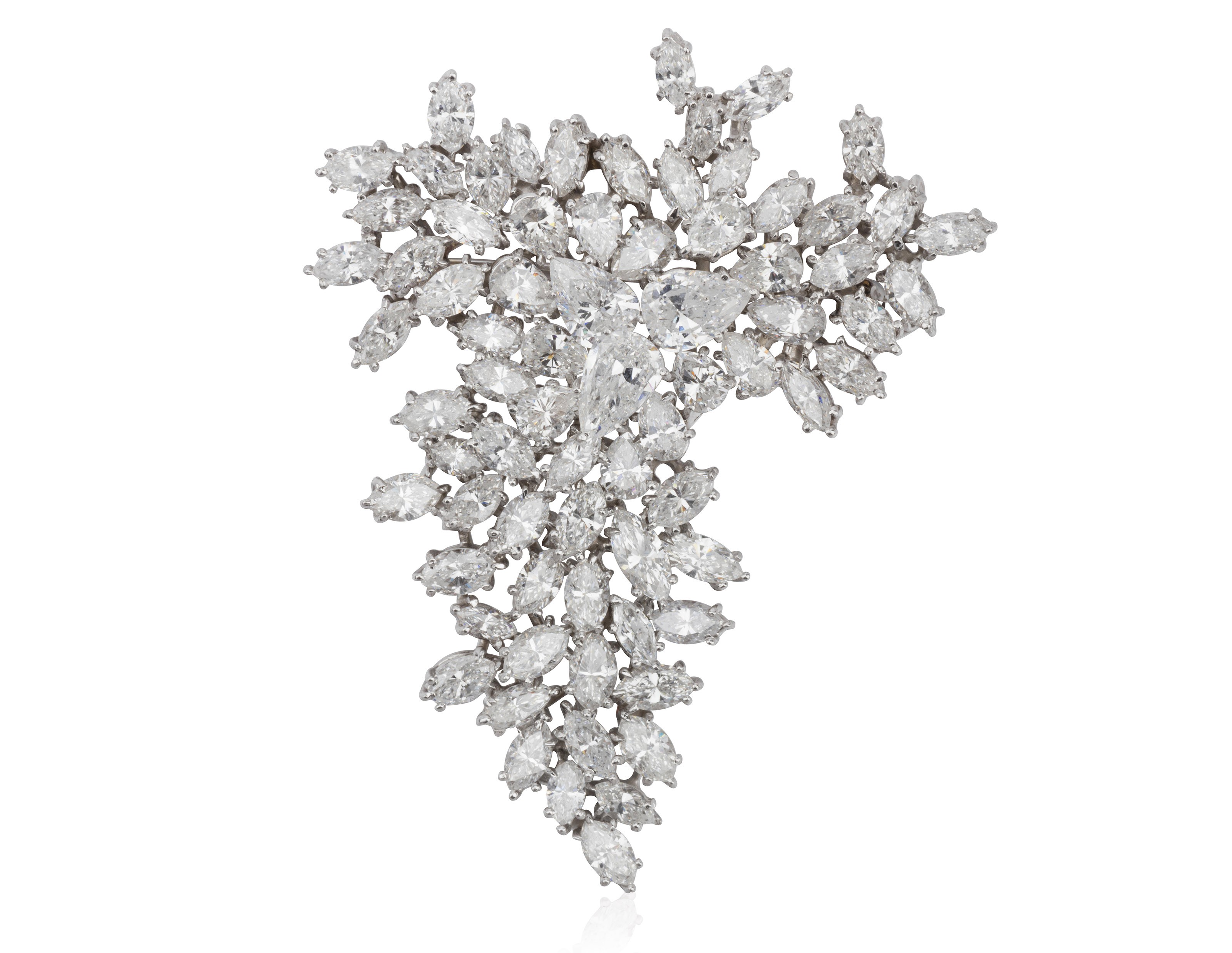 DIAMOND CLUSTER BROOCH, | Christie’s