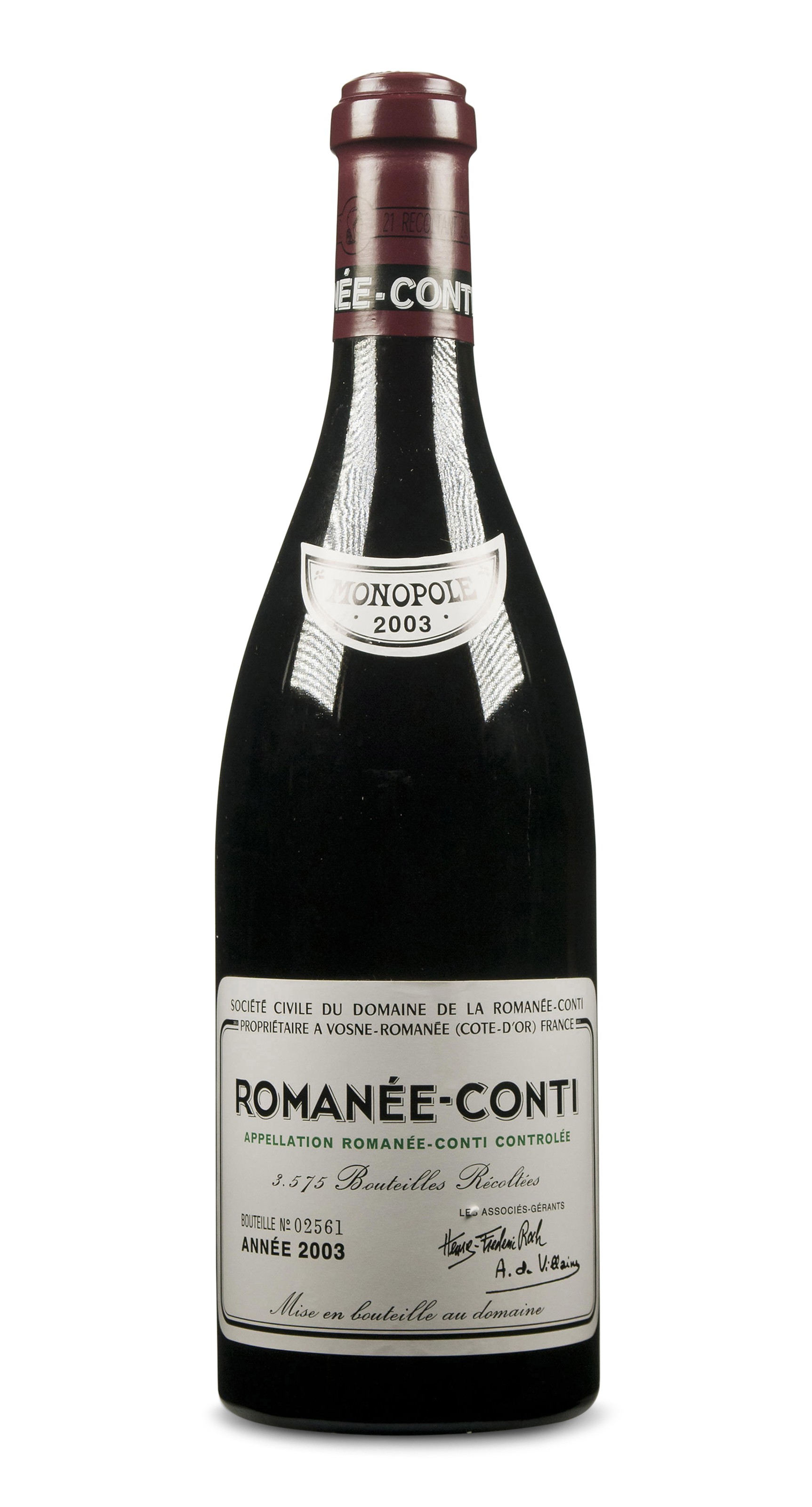 Domaine de la Romanée-Conti, Romanée-Conti 2003, Grand Cru, Côte de ...