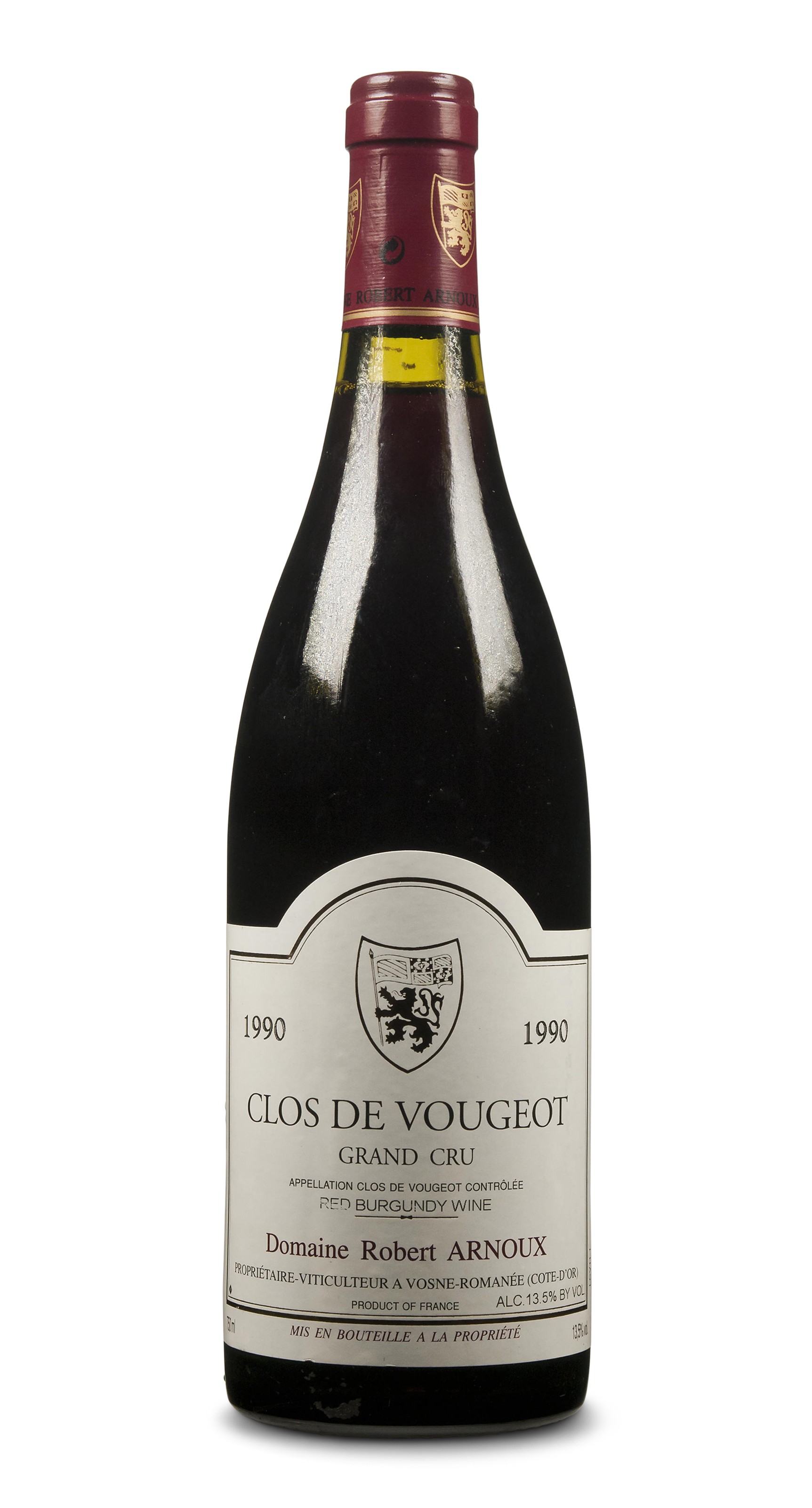 Robert Arnoux, Clos de Vougeot 1990, Grand Cru, Côte de Nuits | Christie’s