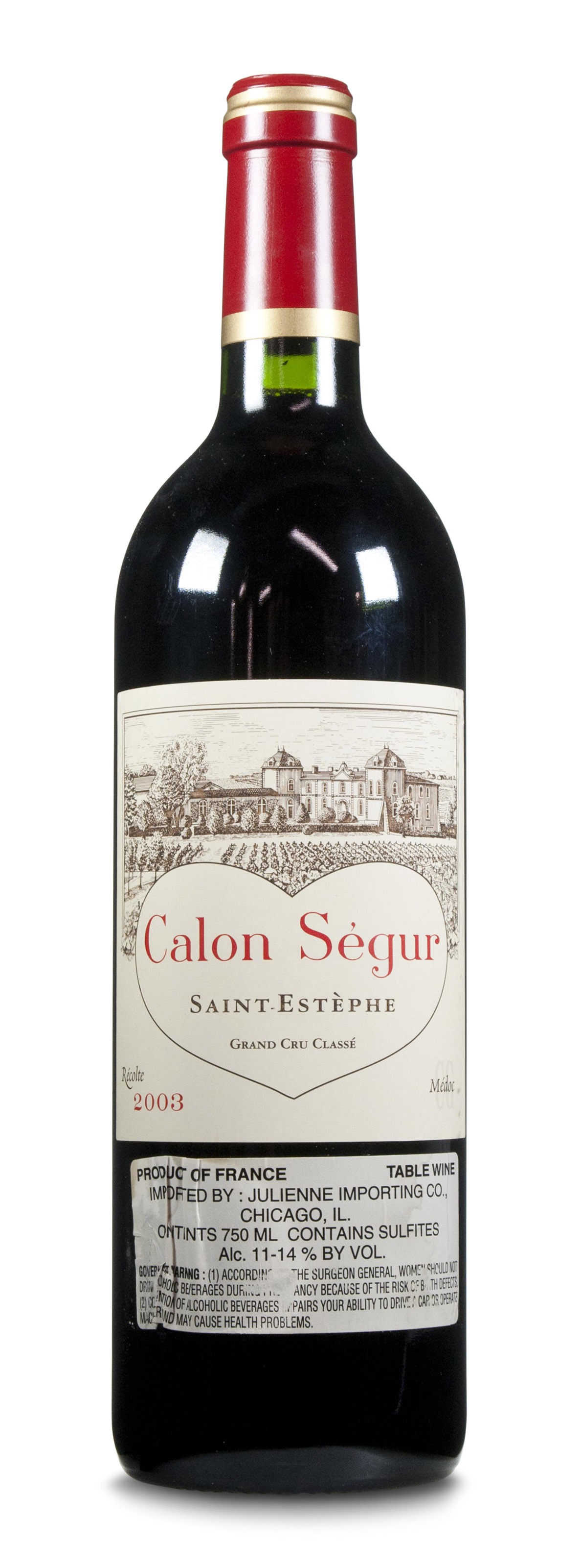 Château Calon-Ségur 2003, Saint-Estéphe, 3ème cru classé | Christie’s