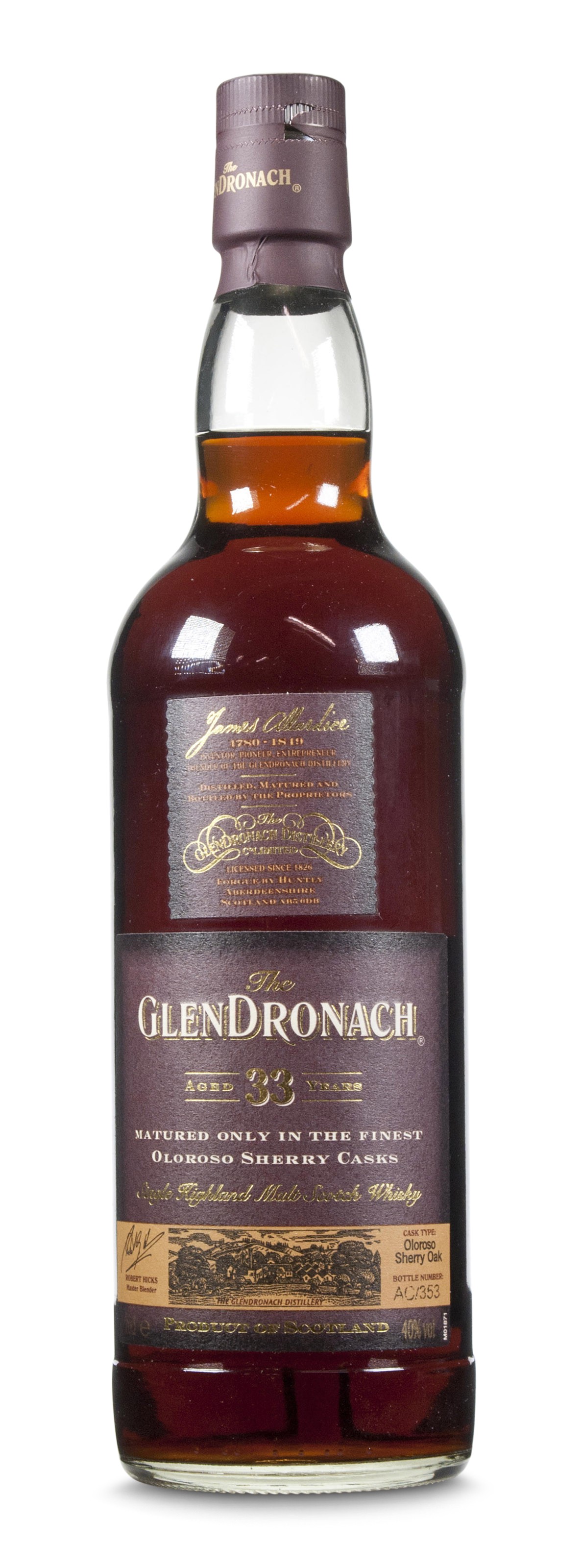 Glendronach, 33 Year Old 1971, Highland | Christie’s