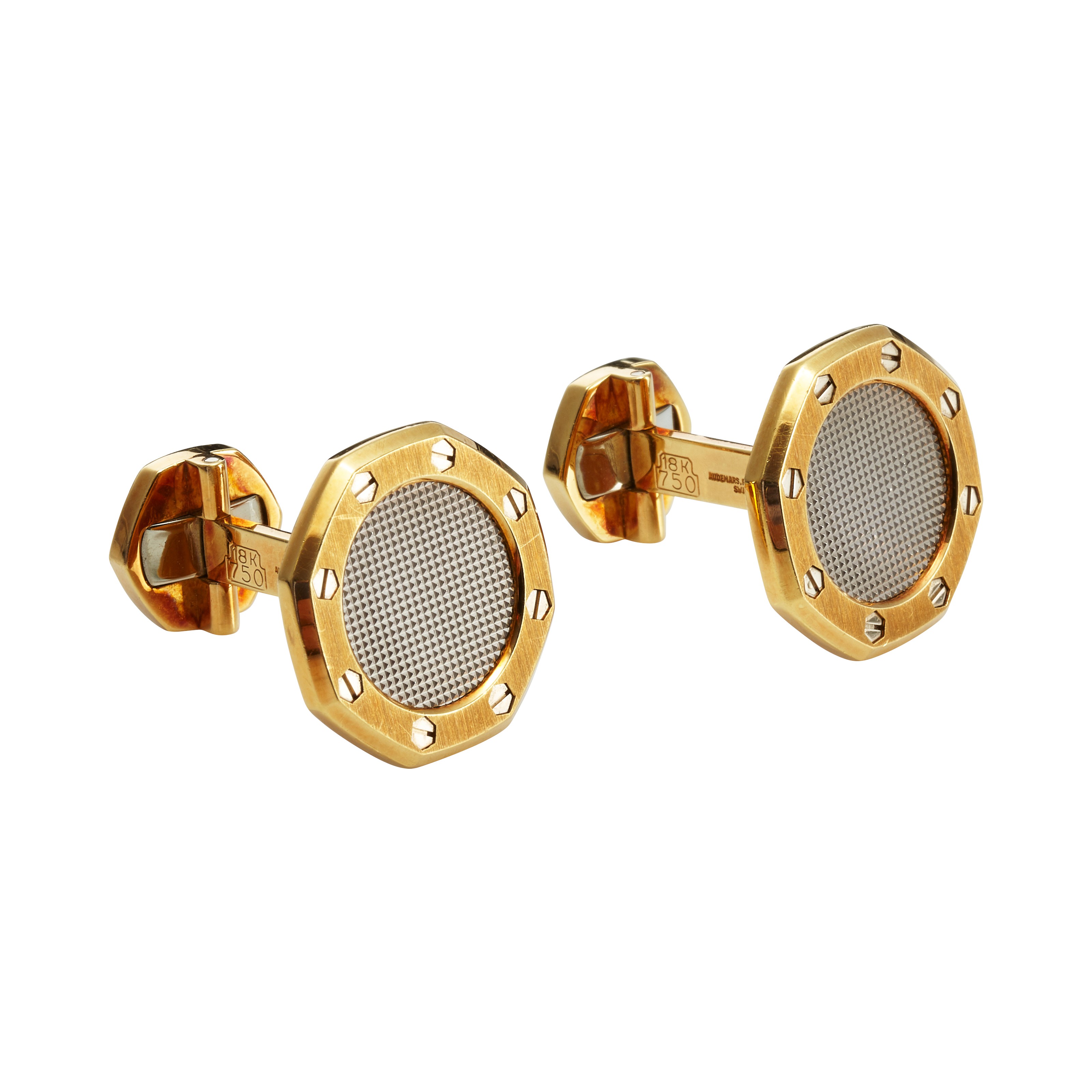 AUDEMARS PIGUET, 18K ROYAL OAK CUFF LINKS, | Christie’s