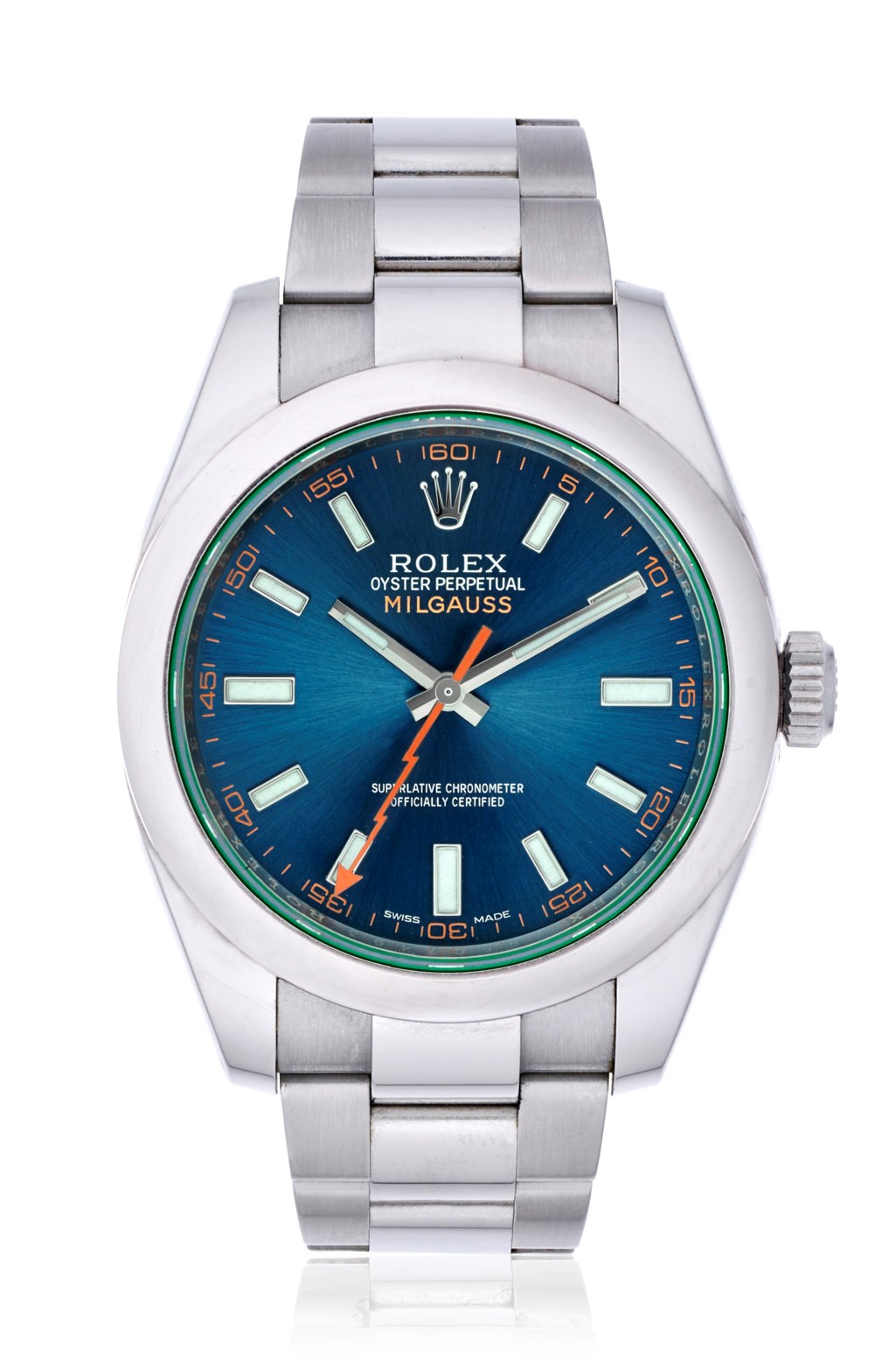 ROLEX, MILGAUSS "Z-BLUE," REF. 116400GV, | Christie’s