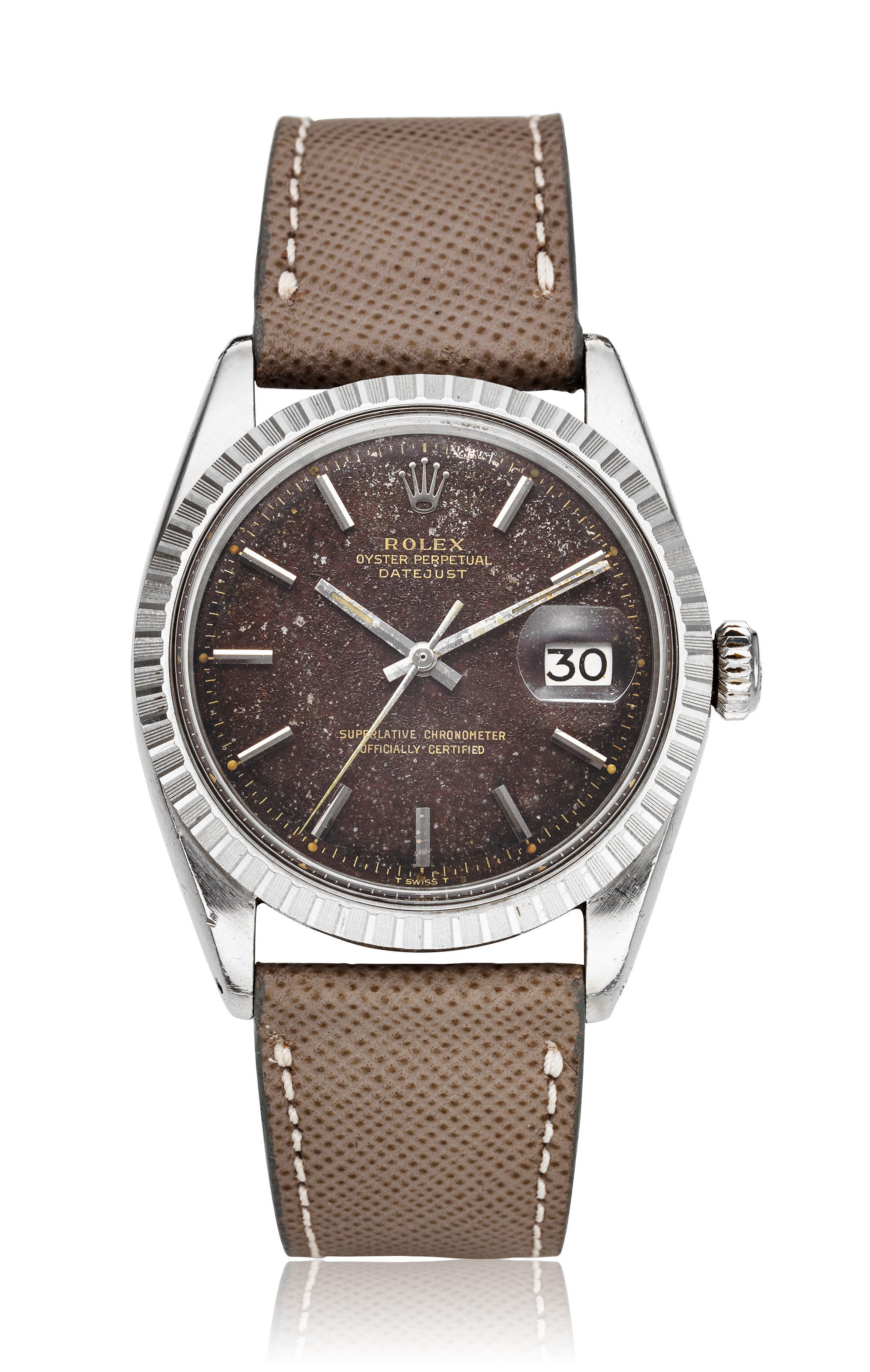 ROLEX, DATEJUST "TROPICAL" DIAL, REF. 1601, | Christie’s