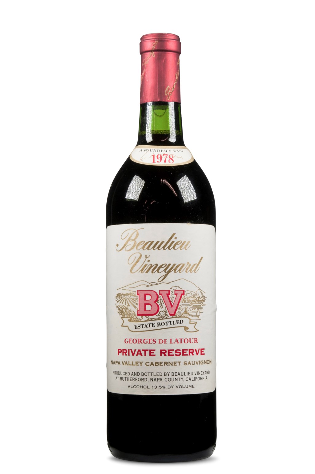 Beaulieu Vineyards, Private Reserve Cabernet Sauvignon 1974, 1975, 1976 ...