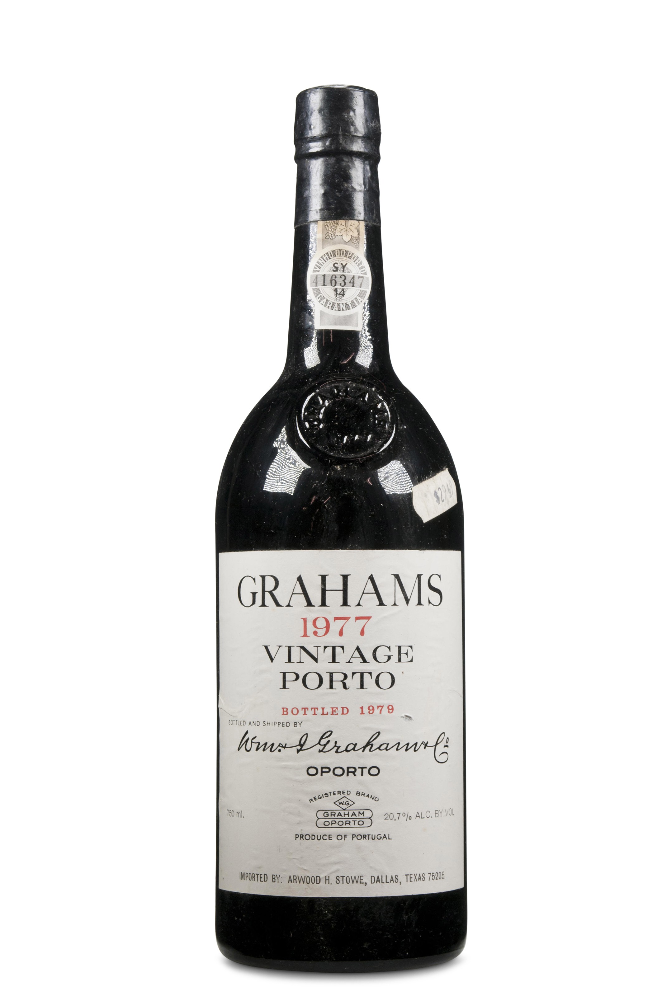 Grahams 1977, Levels: top shoulder or better; embossed metal capsule ...