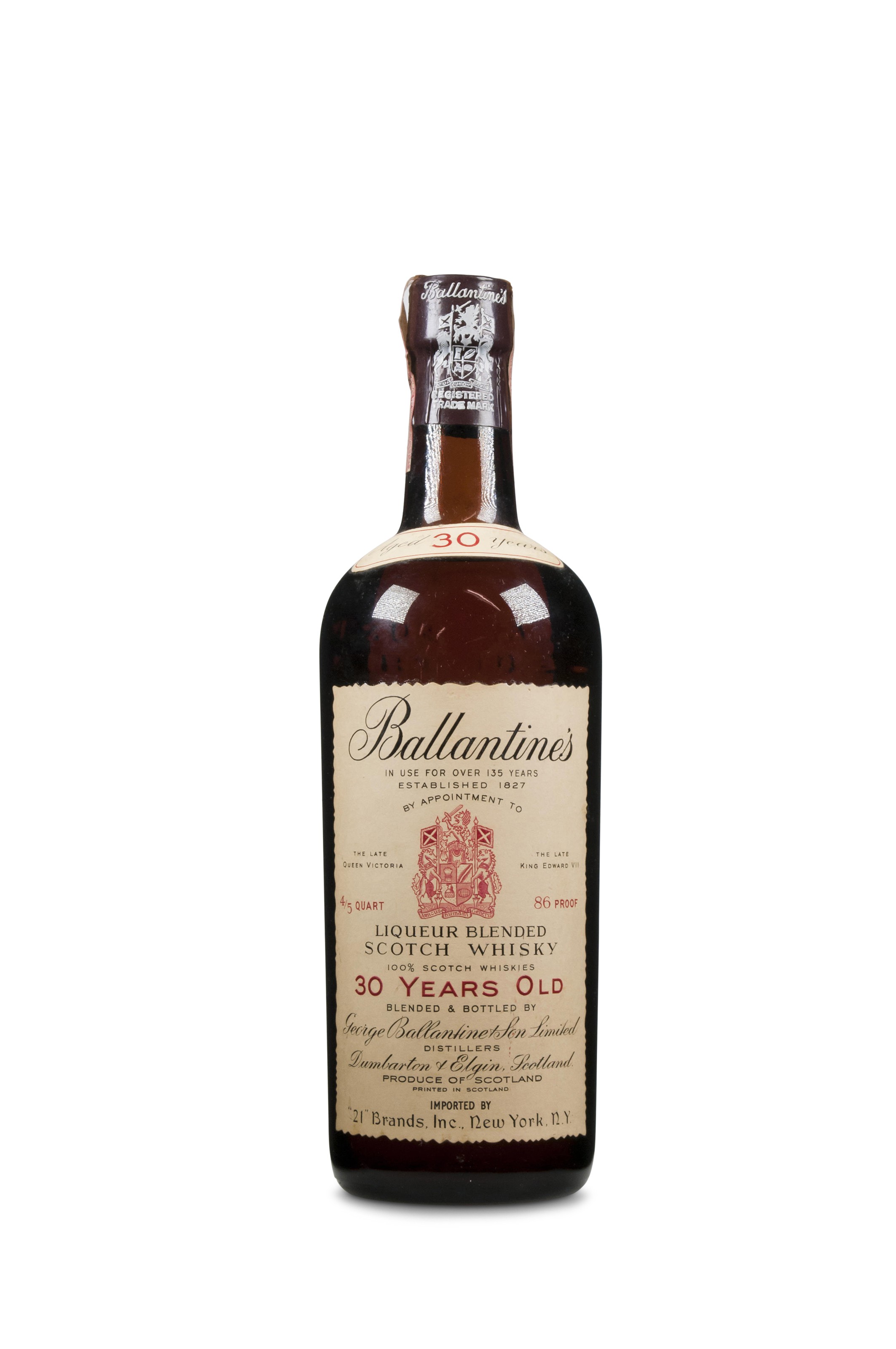 Mixed Spirits, Ballantine's 30 Year Old | Christie’s