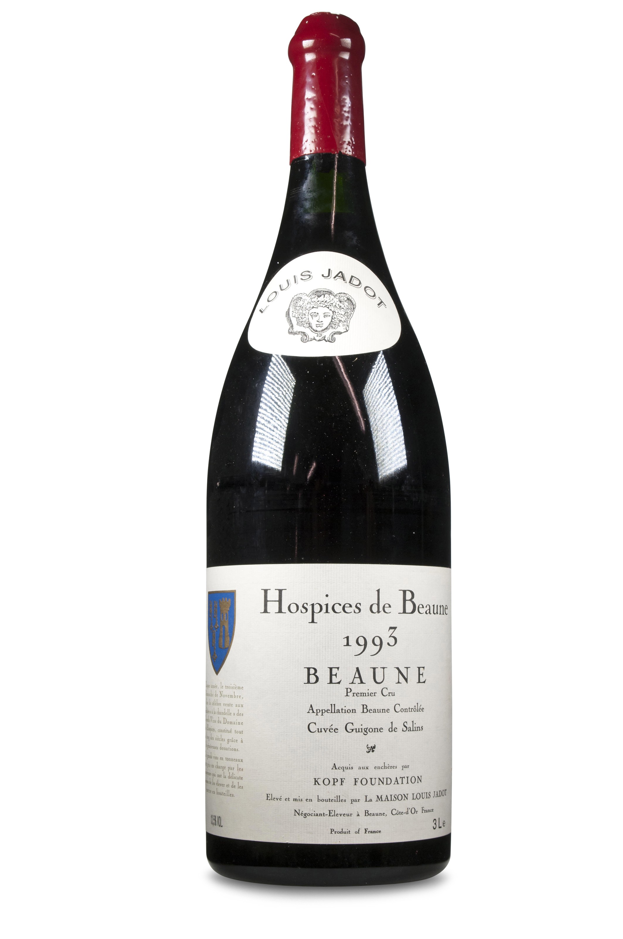 Hospices de Beaune, Beaune Cuvée Guigone de Salins 1993, Beaune ...
