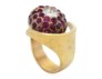 ED WIENER DIAMOND RUBY AND GOLD RING, | Christie’s