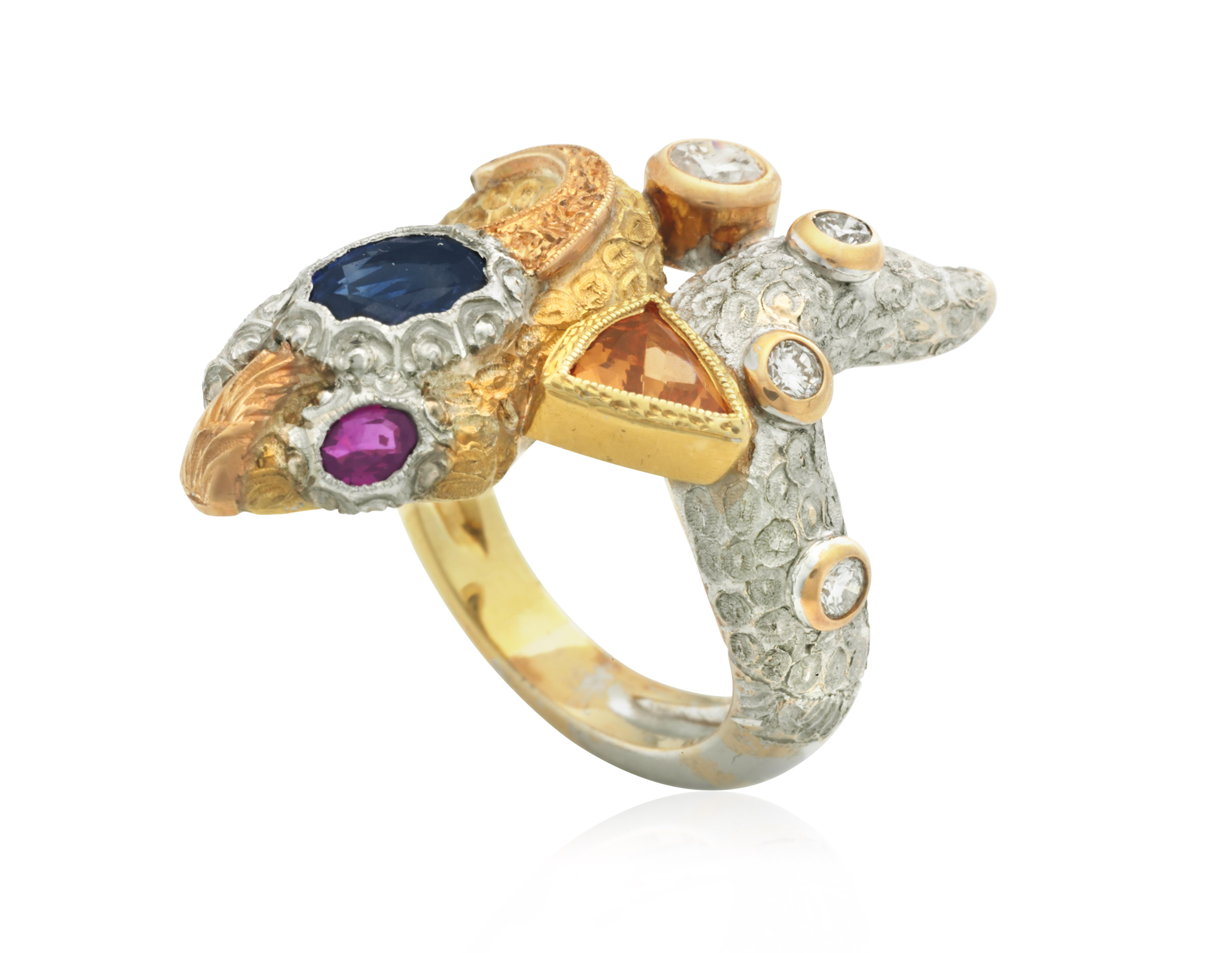 CAZZANIGA MULTI-GEM SNAKE RING, | Christie’s