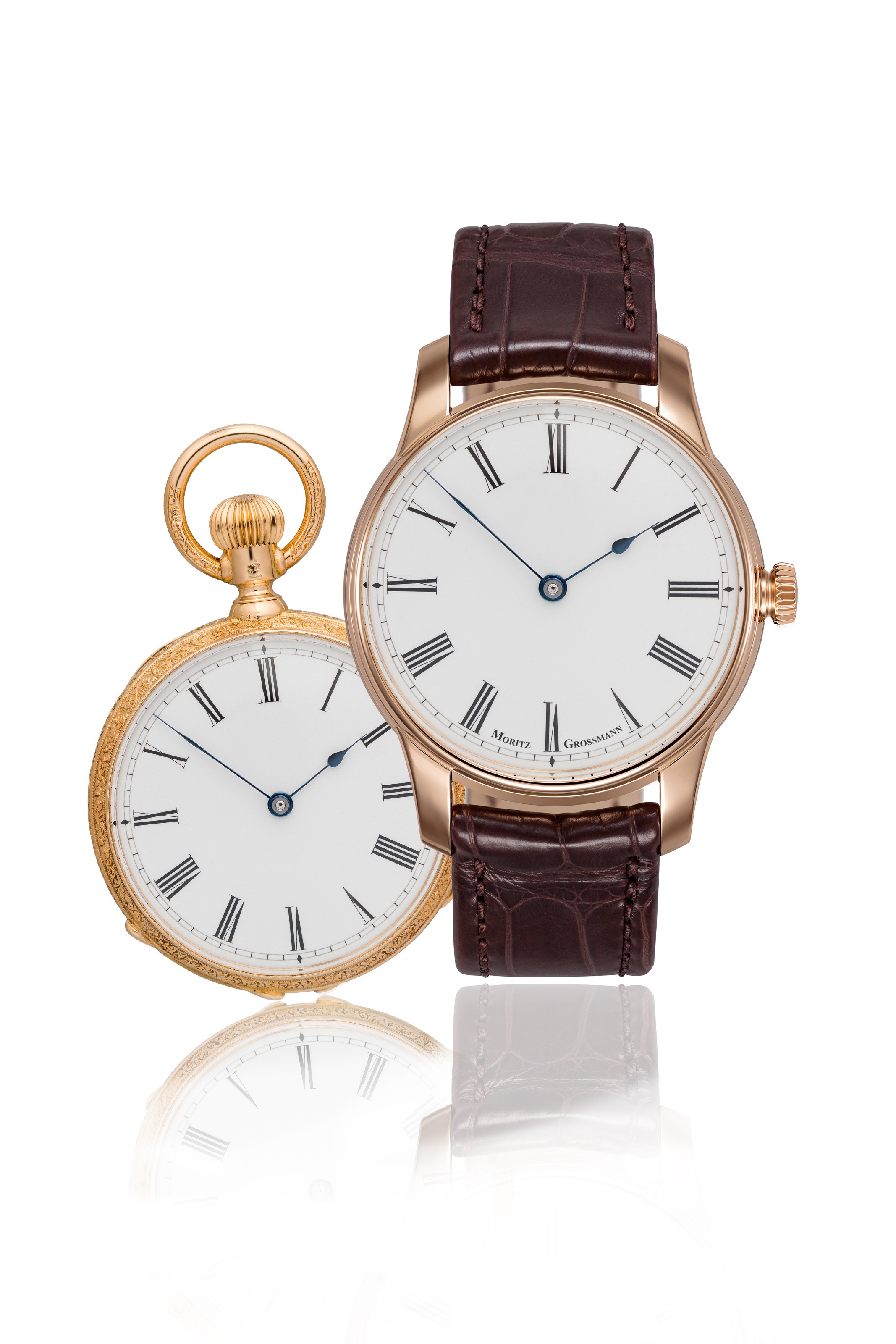 MORITZ GROSSMANN, WATCH SET OF ATUM 37 HOMMAGE AND POCKET WATCH, MG ...