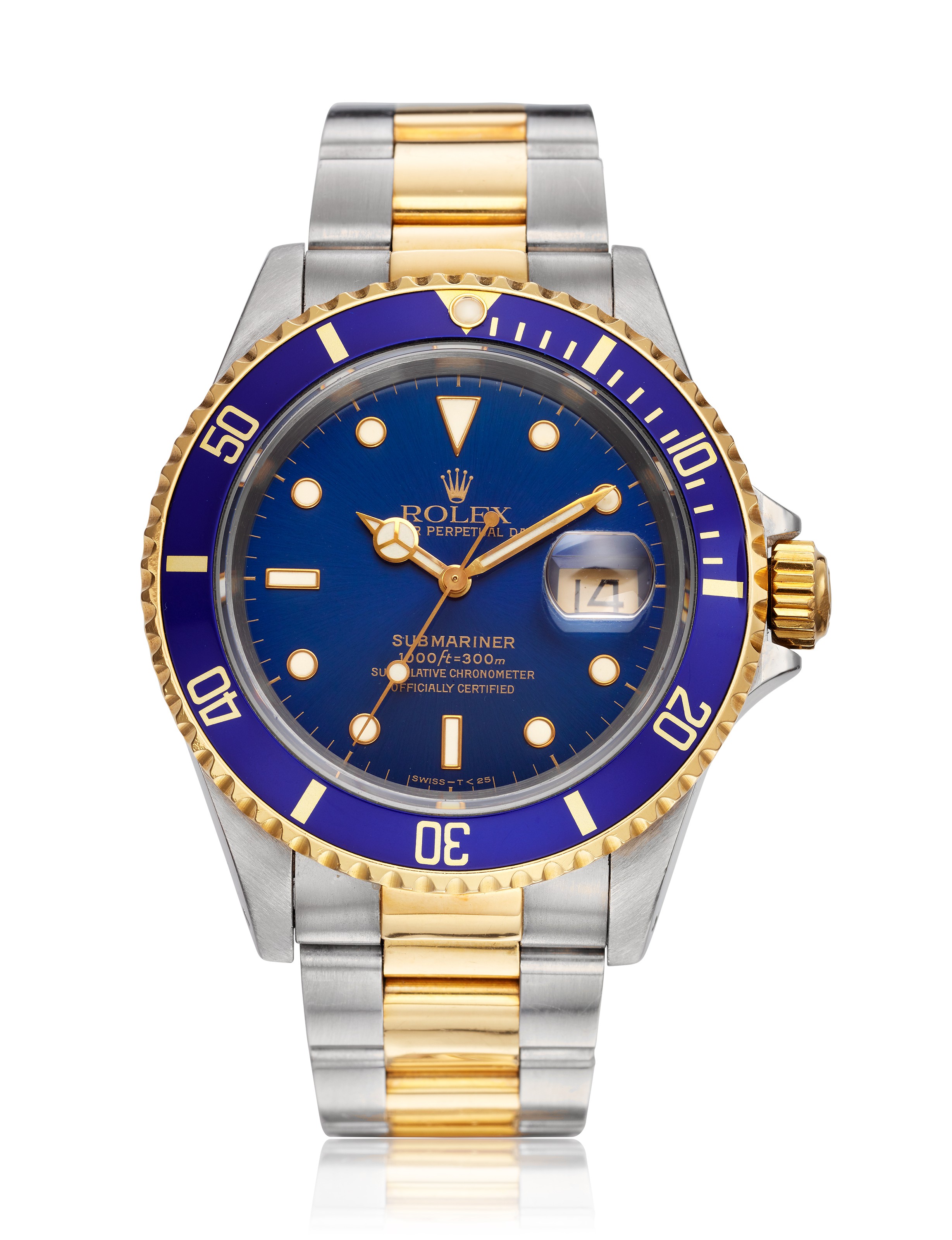 ROLEX, TWO-TONE SUBMARINER 'W-SERIAL', REF. 16613, | Christie’s