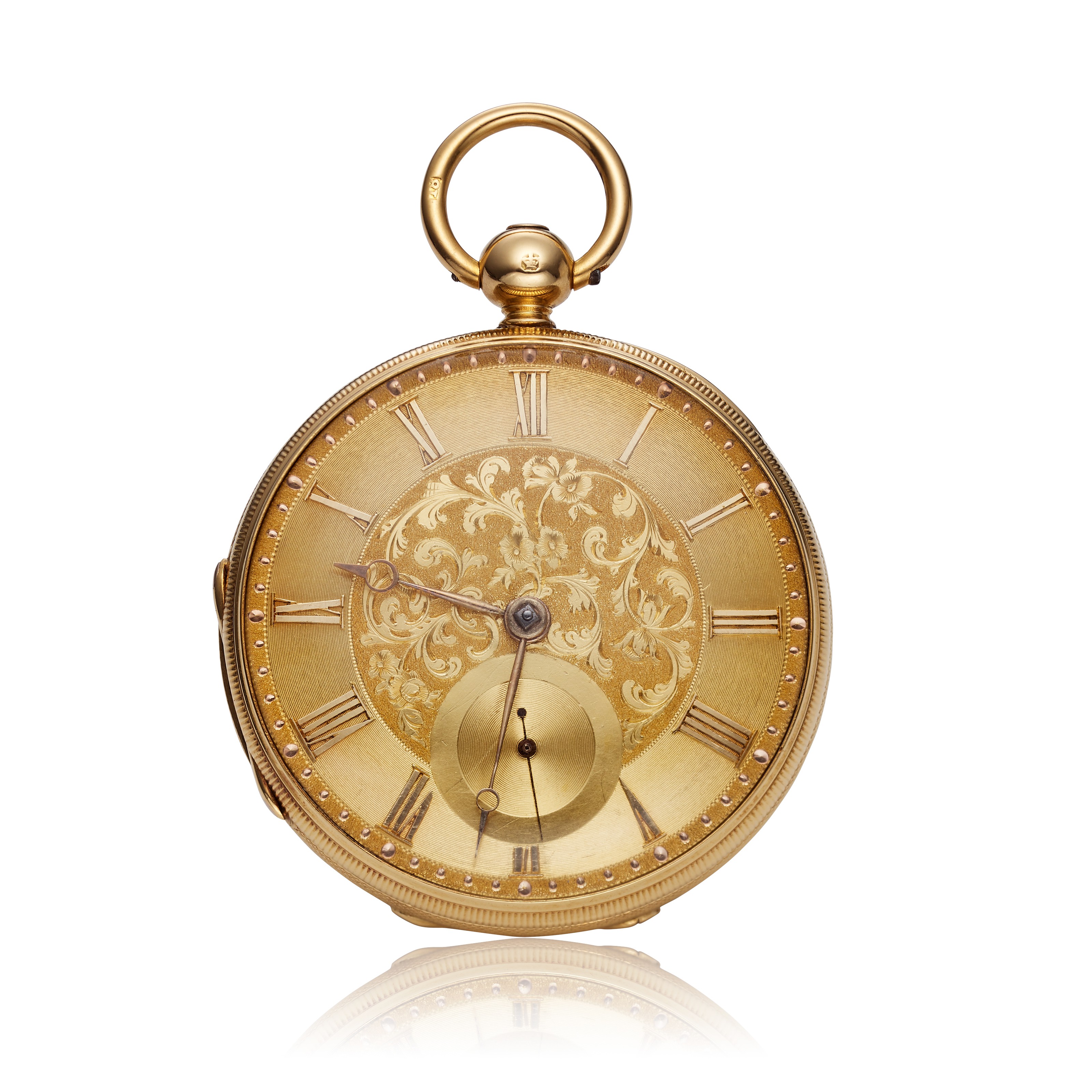 FRANCIS BRYANT ADAMS, 18K GOLD FUSEE AND CHAIN POCKET WATCH WITH GOLD ...