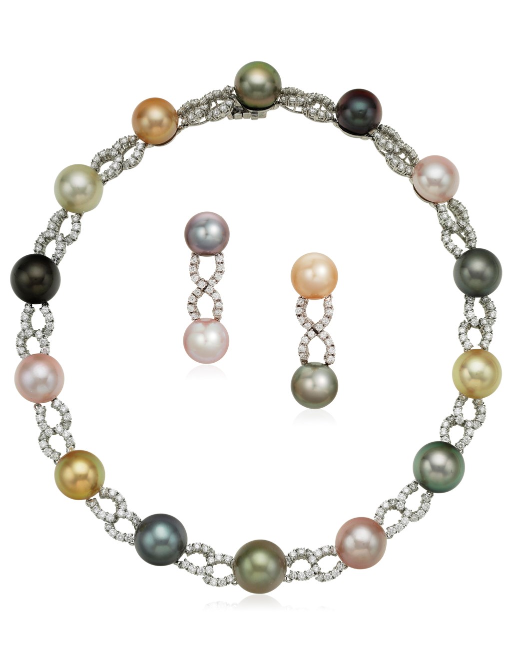 SET OF CULTURED PEARL AND DIAMOND JEWELRY, | Christie’s