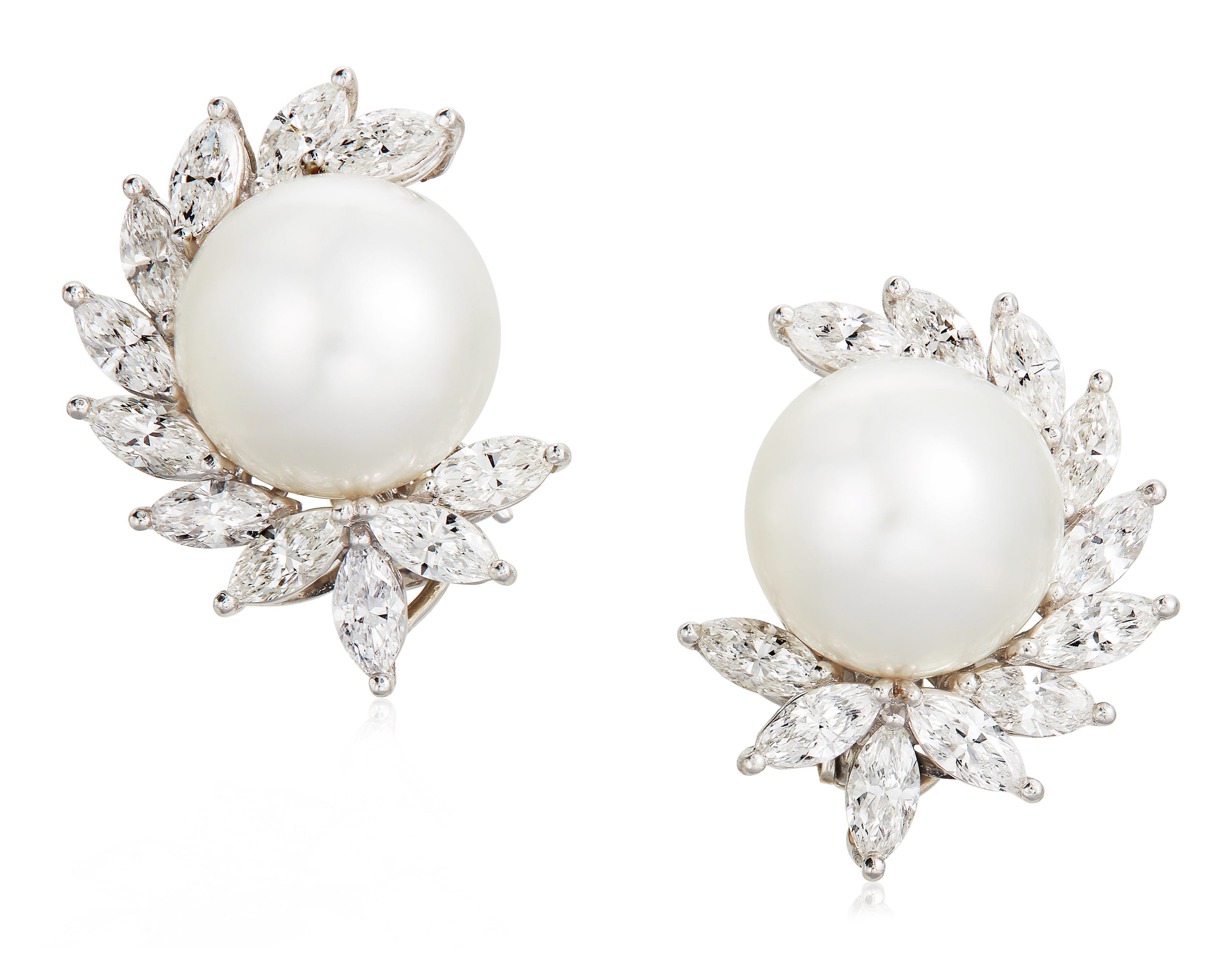 CULTURED PEARL AND DIAMOND EARRINGS, | Christie’s