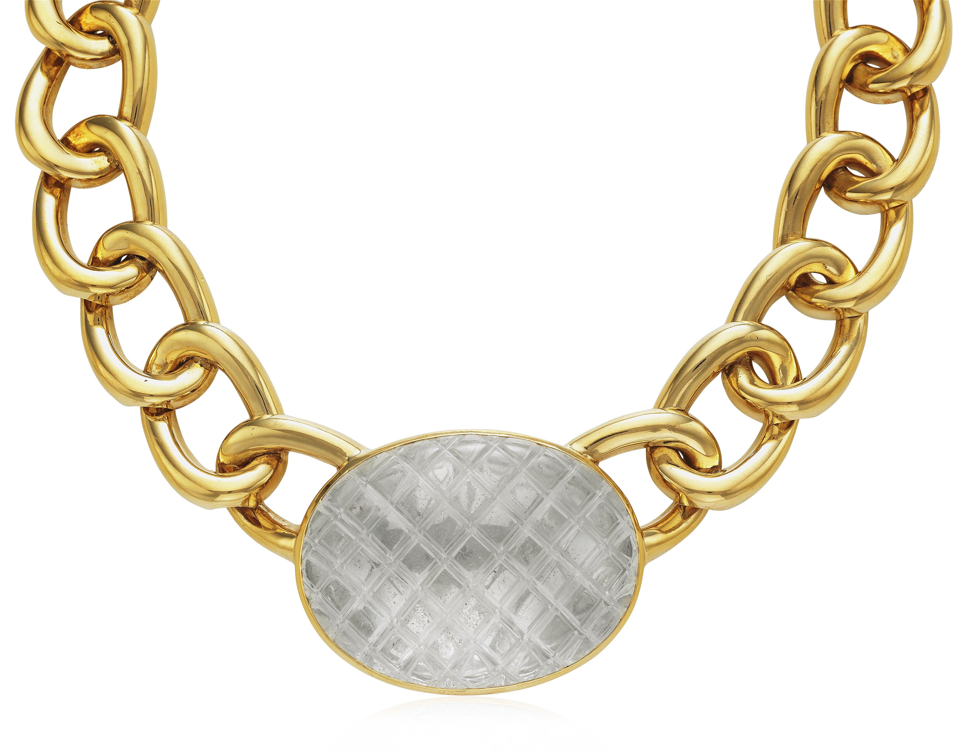 DAVID WEBB ROCK CRYSTAL AND GOLD NECKLACE, | Christie’s