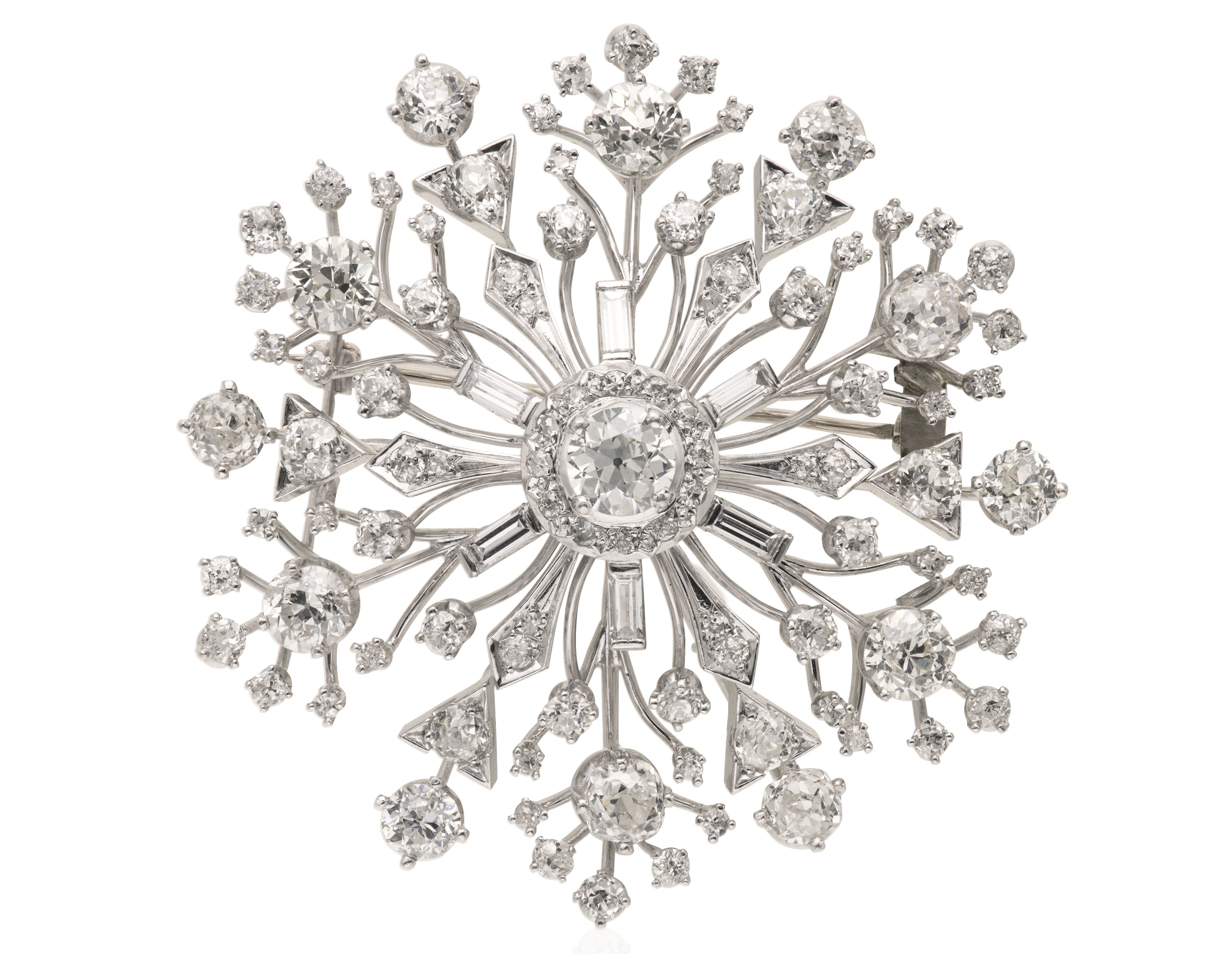 DIAMOND SNOWFLAKE BROOCH, | Christie’s