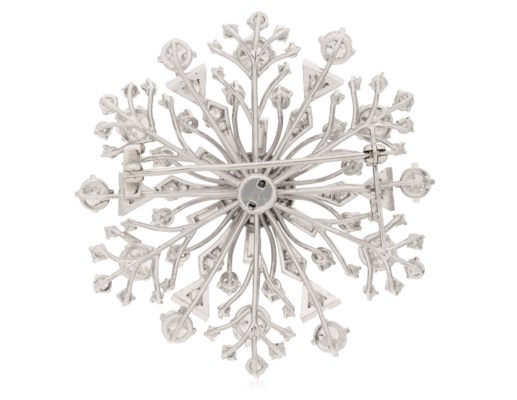 DIAMOND SNOWFLAKE BROOCH, | Christie’s