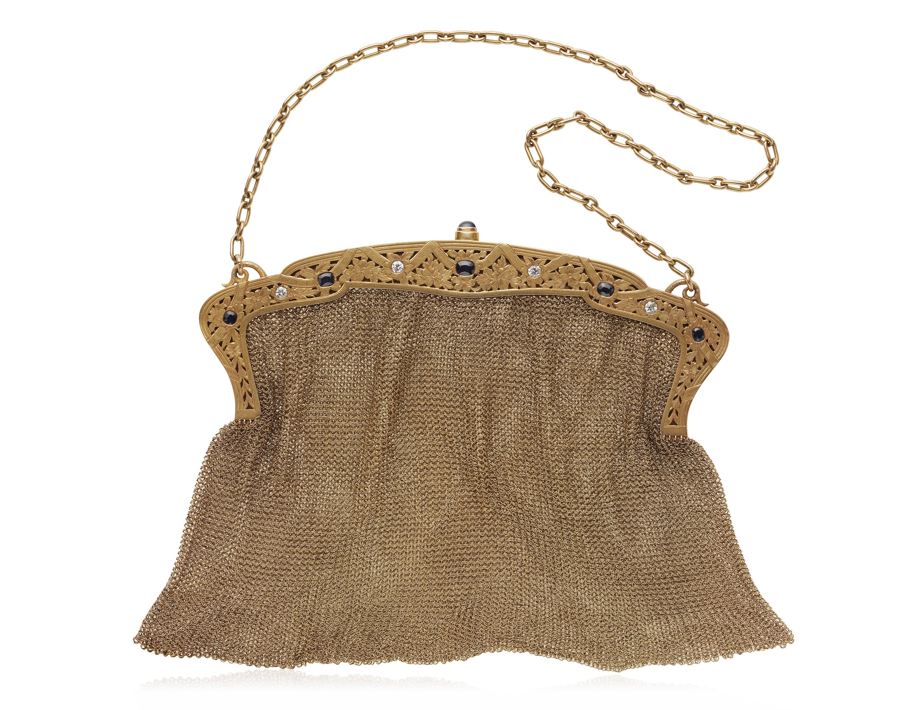 DIAMOND AND SAPPHIRE EVENING BAG, | Christie’s
