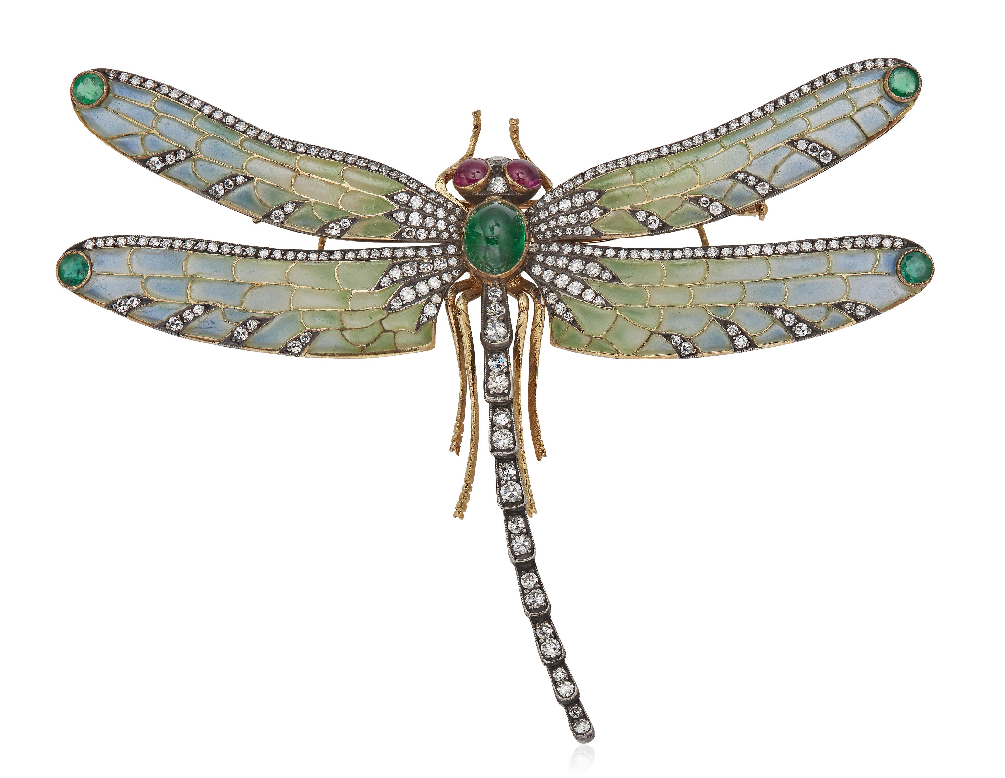 MULTI-GEM AND DIAMOND DRAGONFLY BROOCH, | Christie’s