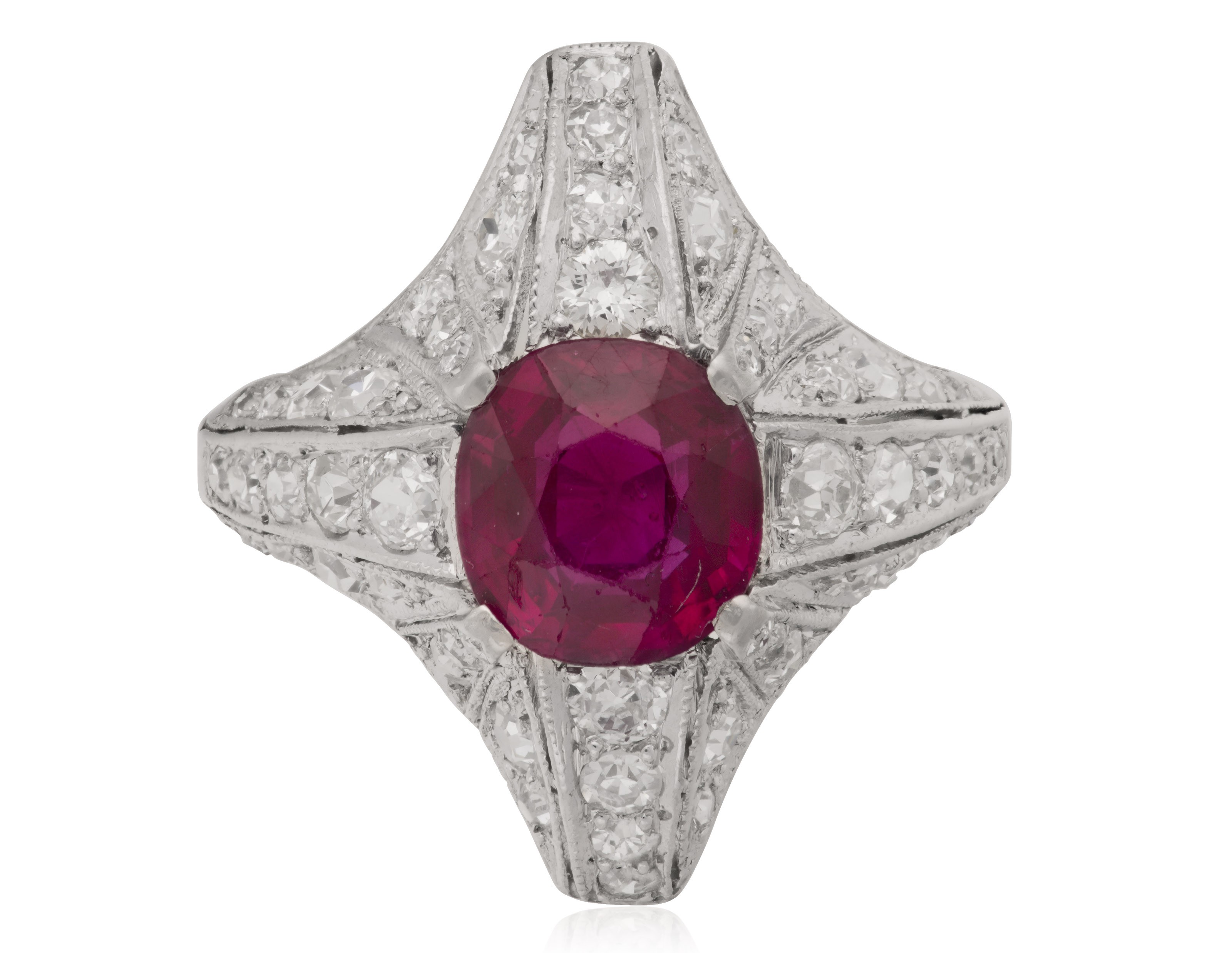 RUBY AND DIAMOND RING WITH AGL REPORT, | Christie’s