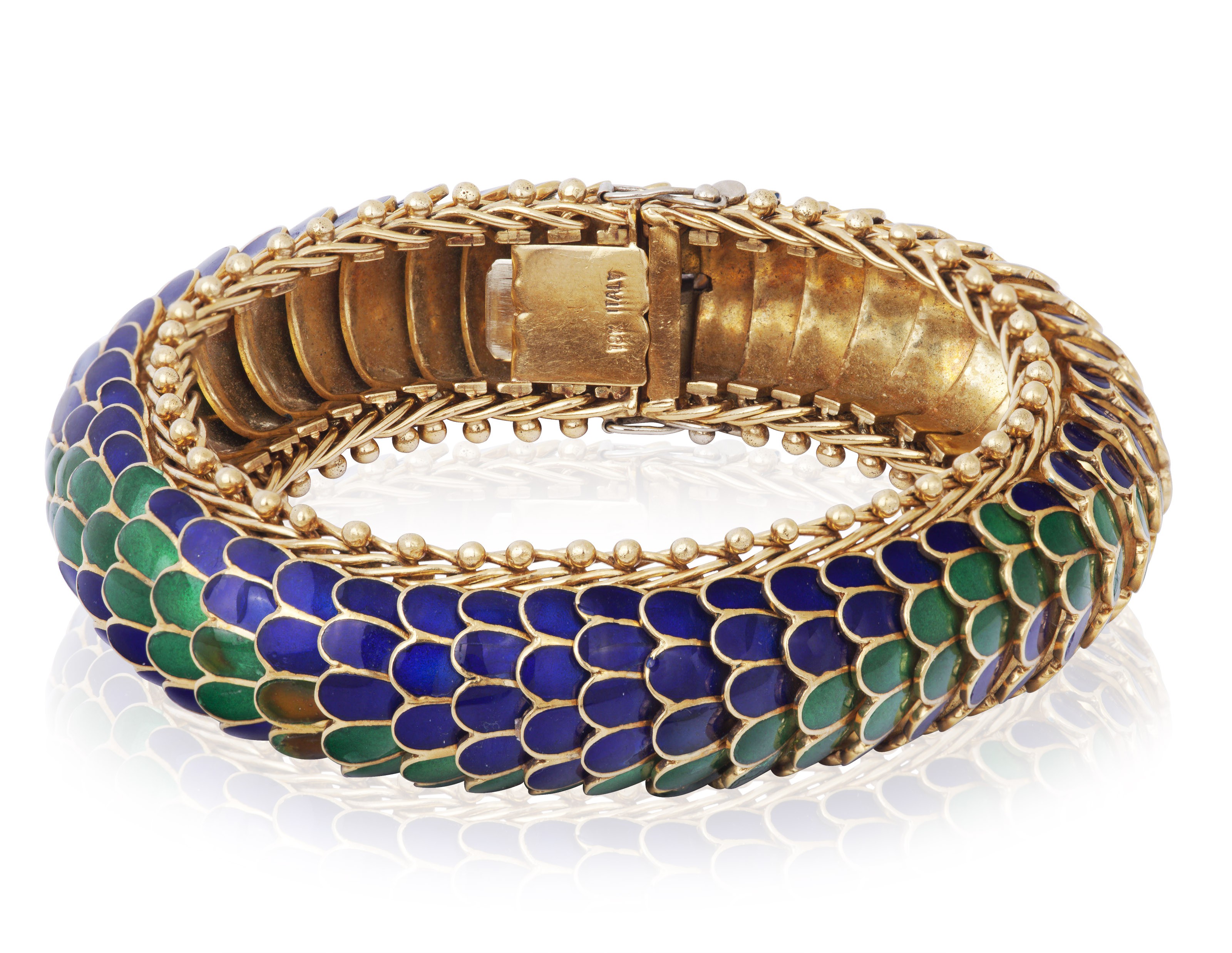GOLD AND ENAMEL BRACELET, | Christie’s