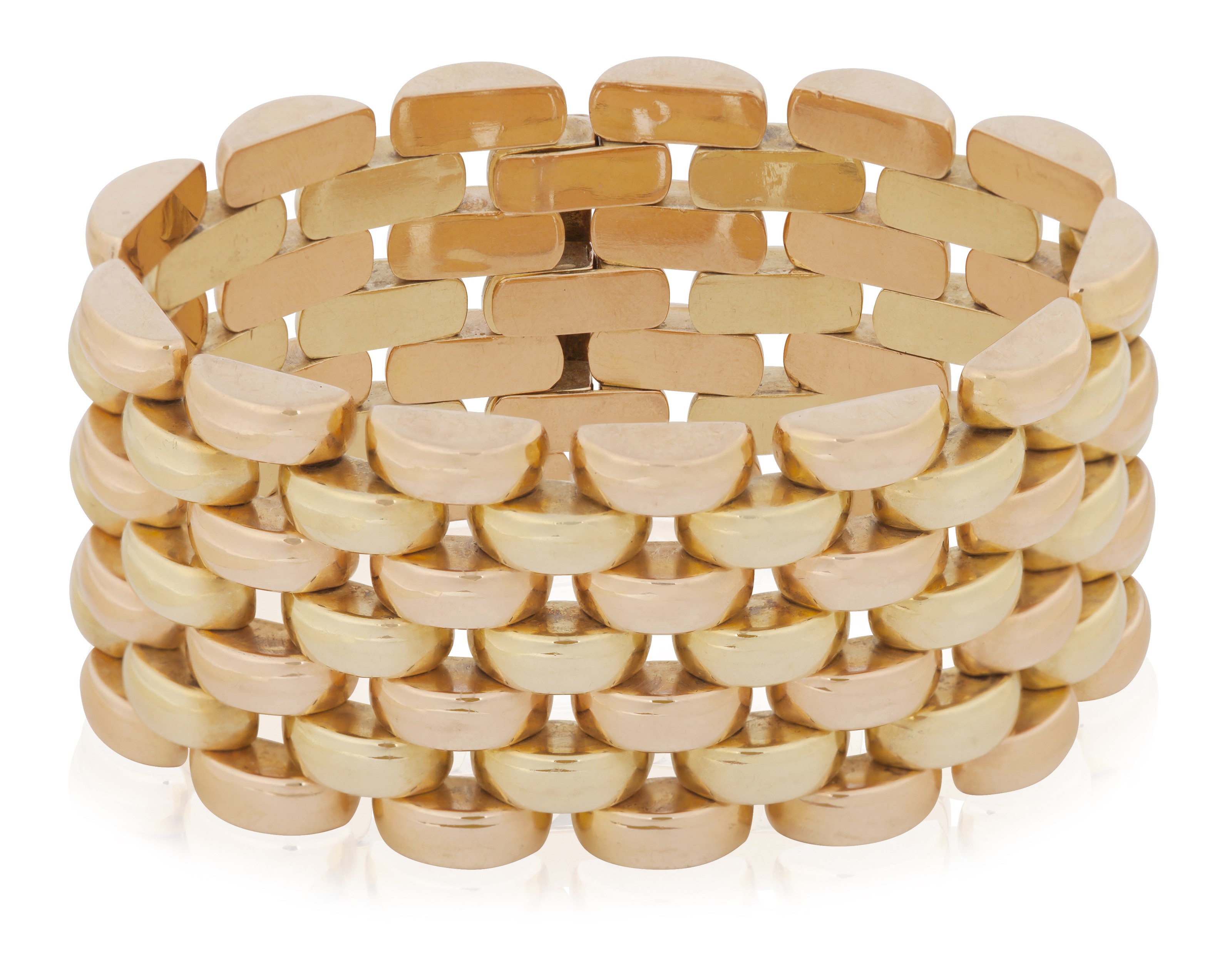 RETRO TWO TONE GOLD BRACELET, | Christie’s