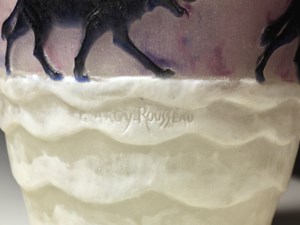 GABRIEL ARGY-ROUSSEAU (1885-1953), A 'Les Loups Dans La Neige' Vase ...