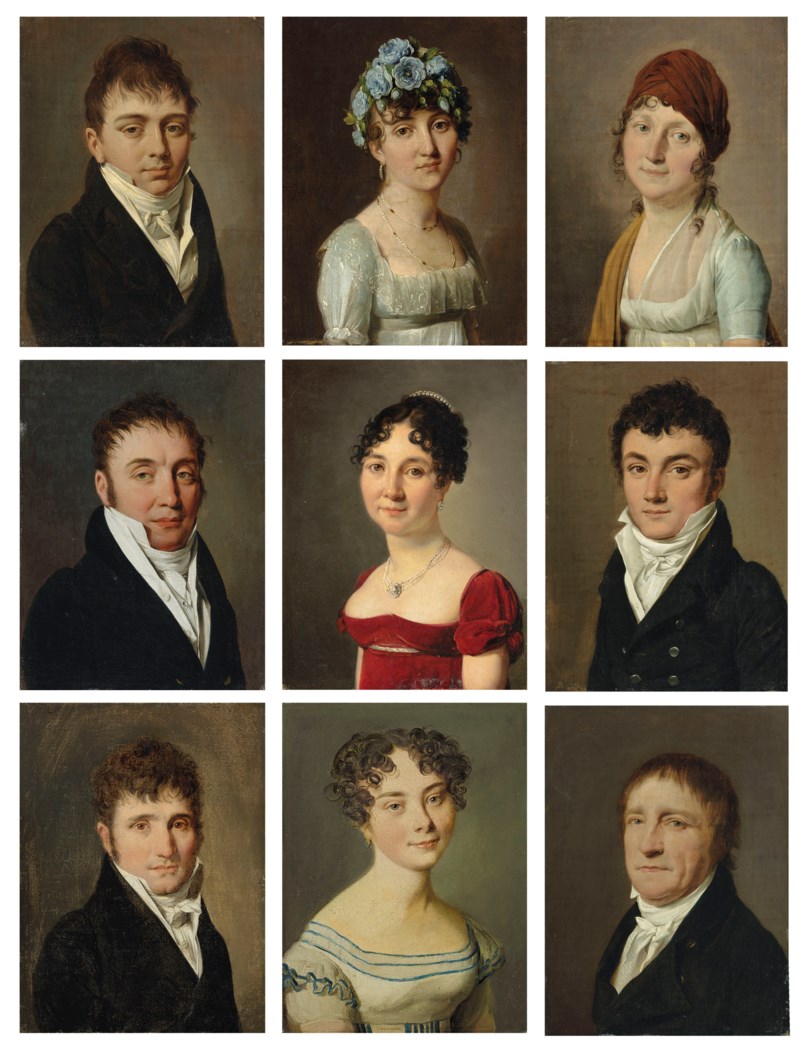 Louis Léopold Boilly (La Bassée 1761-1845 Paris), A set of nine ...