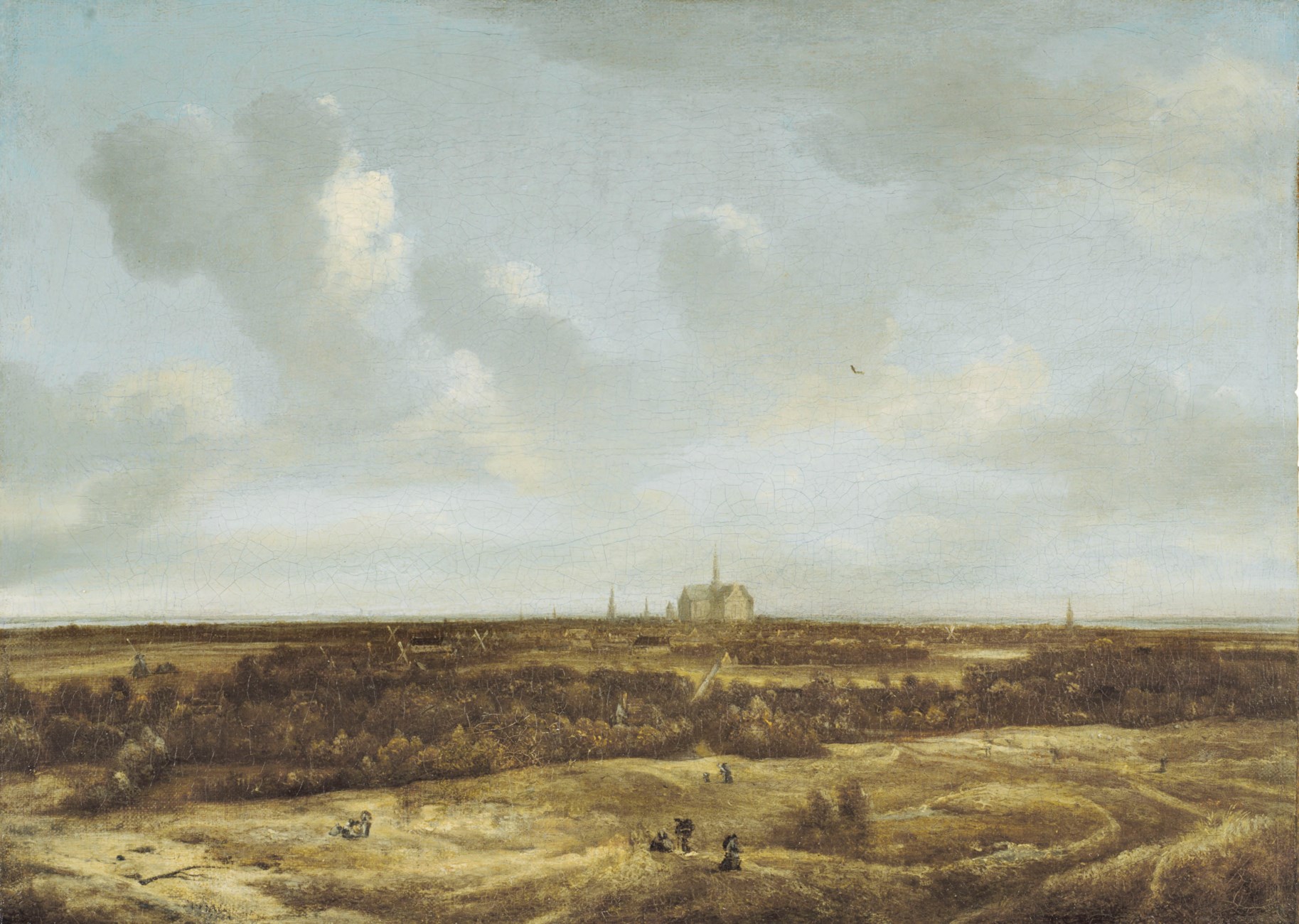 Attributed to Jan Vermeer van Haarlem I (Haarlem 1628-1691), A view of ...