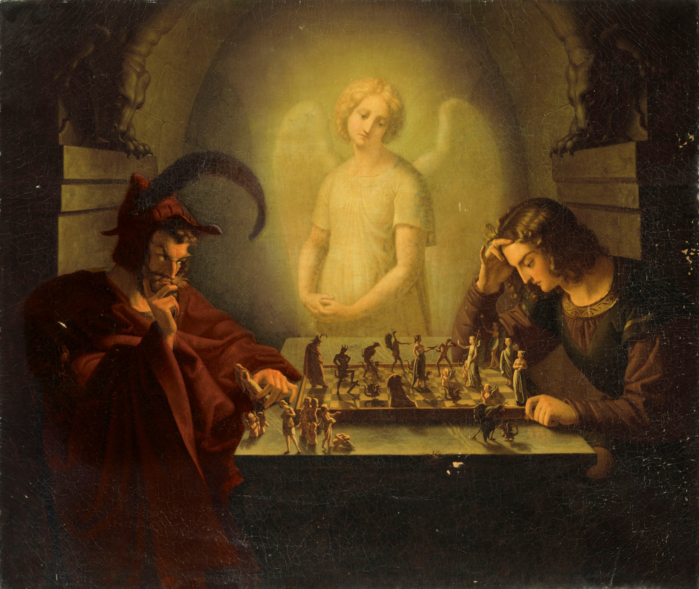 Attributed to Moritz Retzsch (Dresden 1779-1857 Radebeul), The game of ...