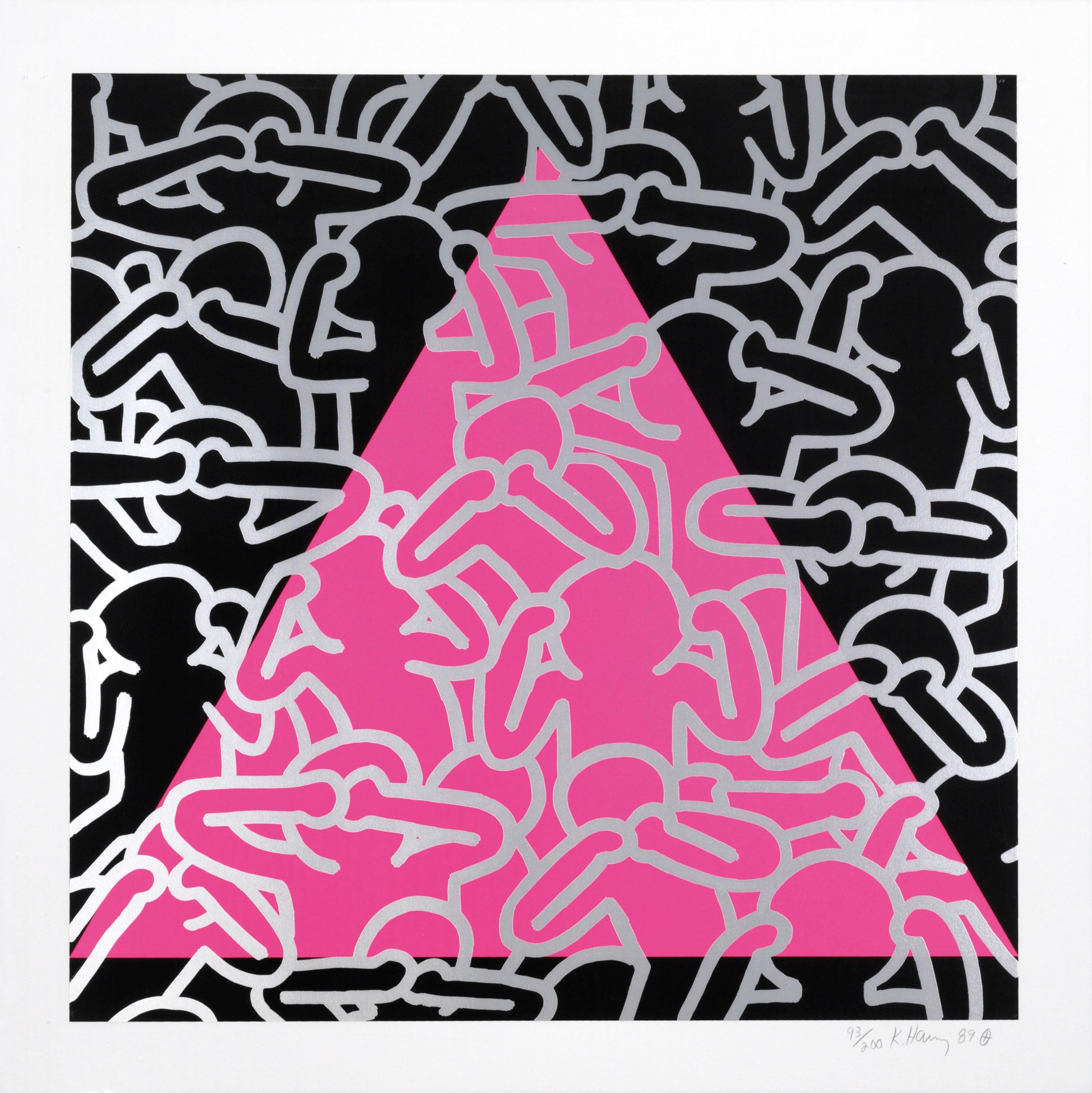 KEITH HARING (1958-1990), Silence = Death | Christie's