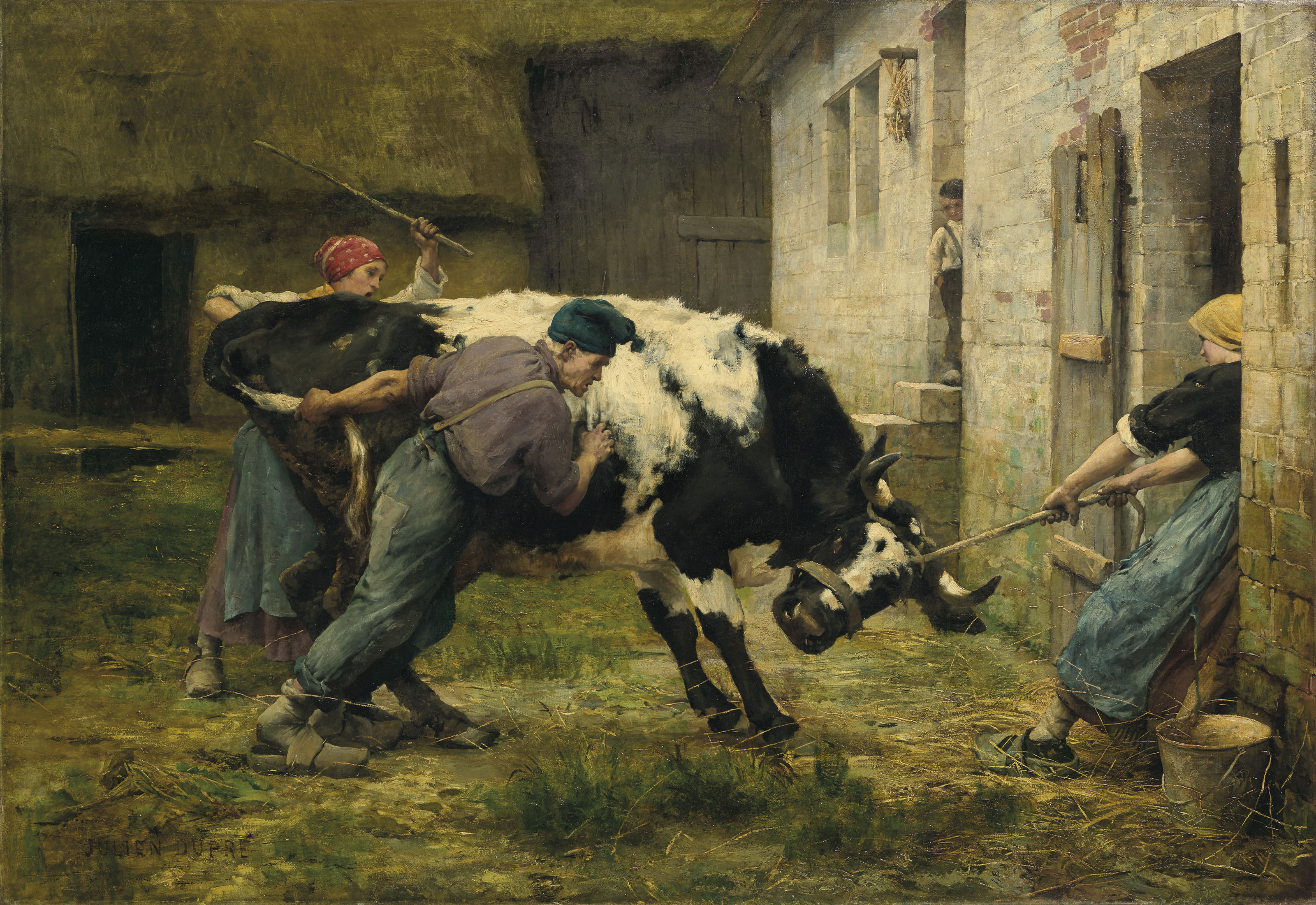 Julien Dupré (French, 1851-1910) , Dans la ferme | Christie's