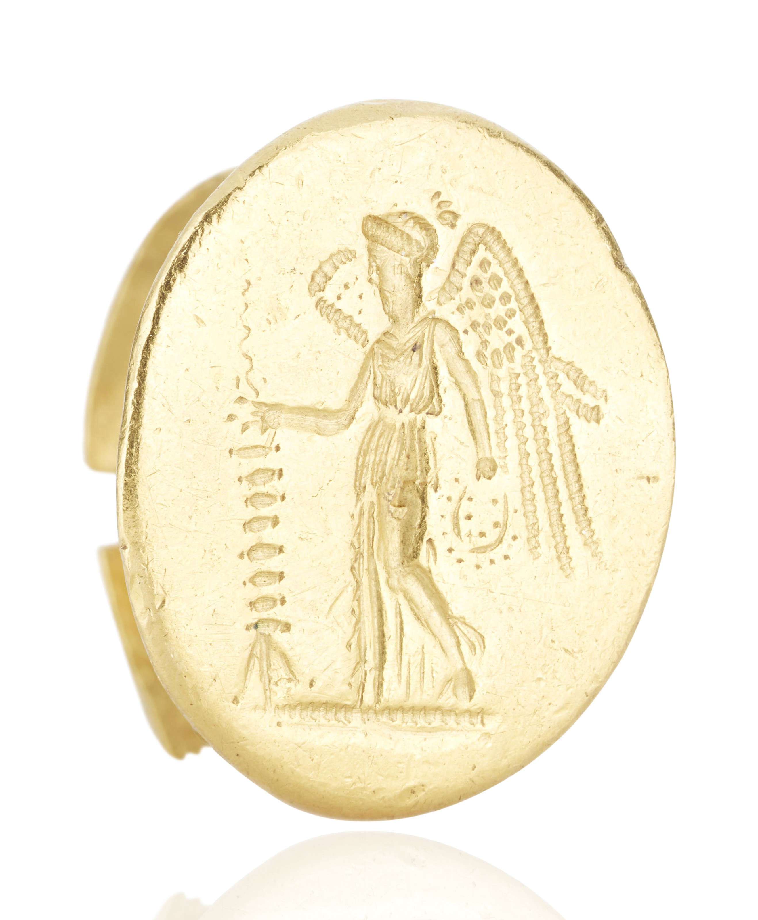 A GREEK GOLD FINGER RING, CLASSICAL PERIOD, CIRCA 4TH CENTURY B.C ...