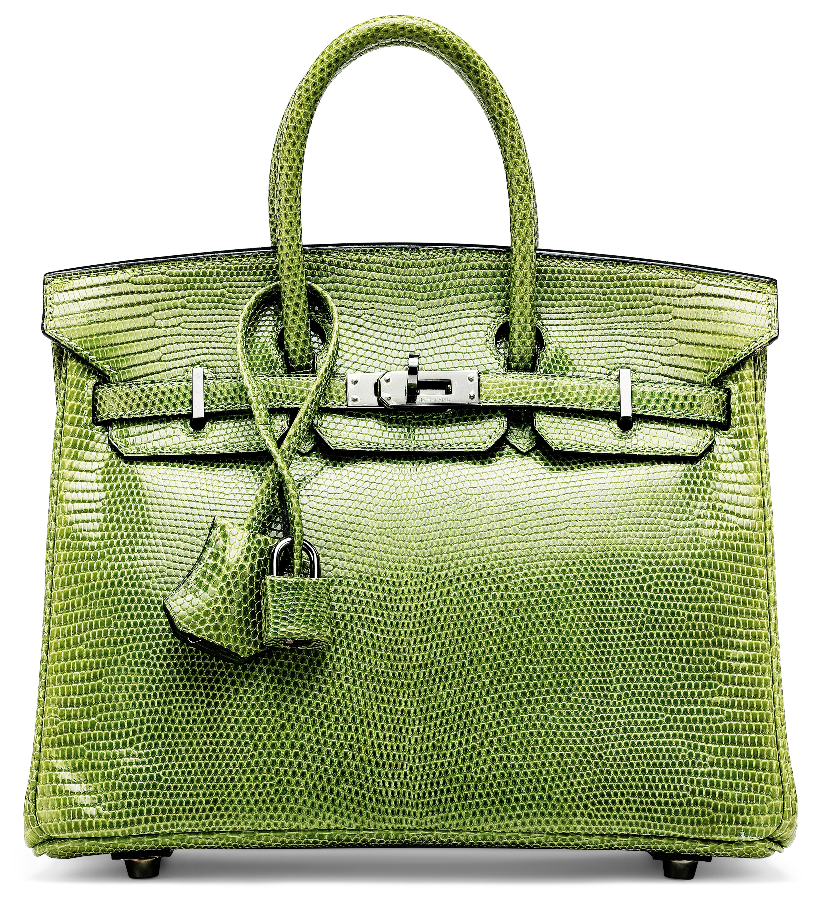 A SHINY VERT ANIS LIZARD BIRKIN 25 WITH RUTHÉNIUM HARDWARE, HERMÈS ...